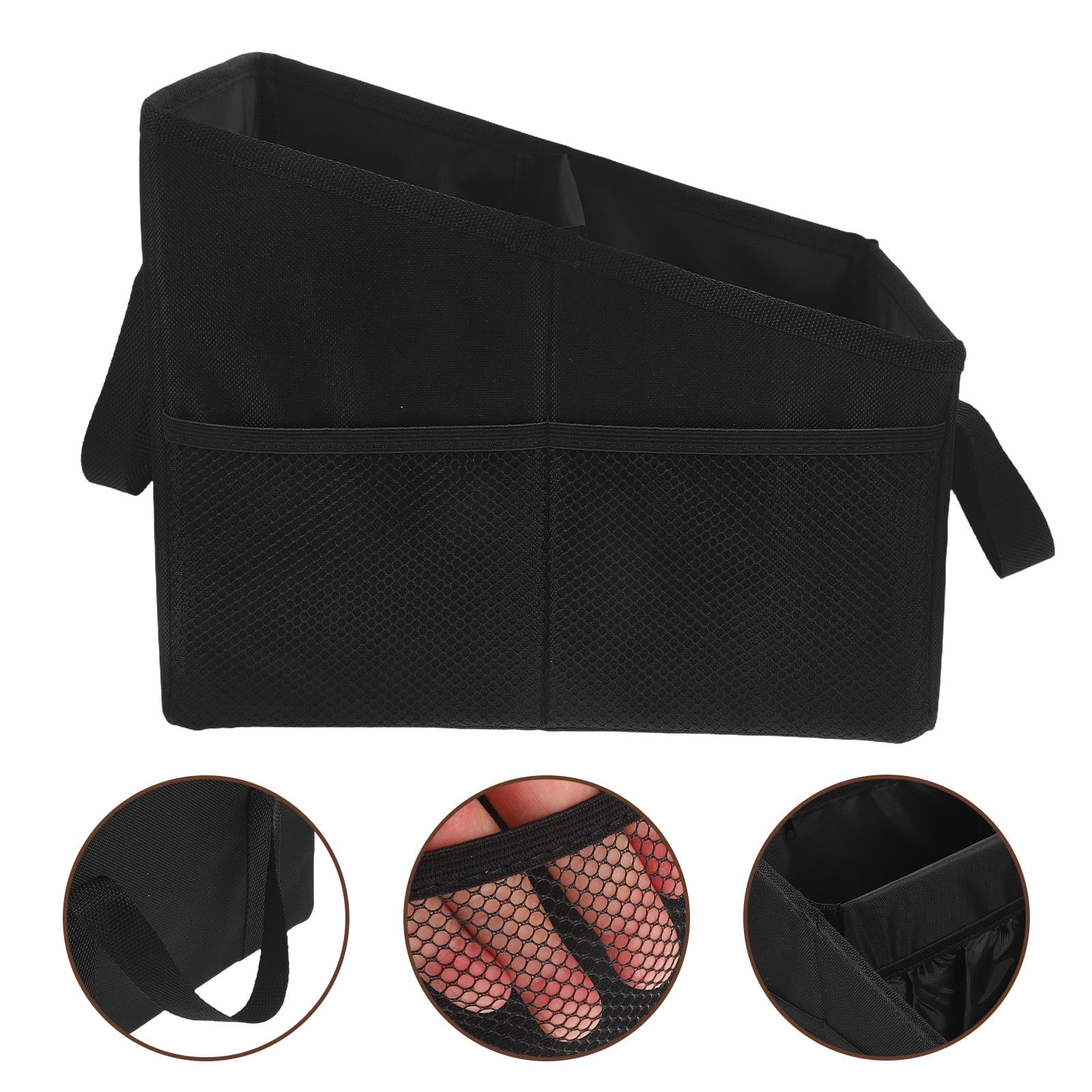 KONTONTY Multi-compartment Foldable Auto Trunk Organizer with Handles ...