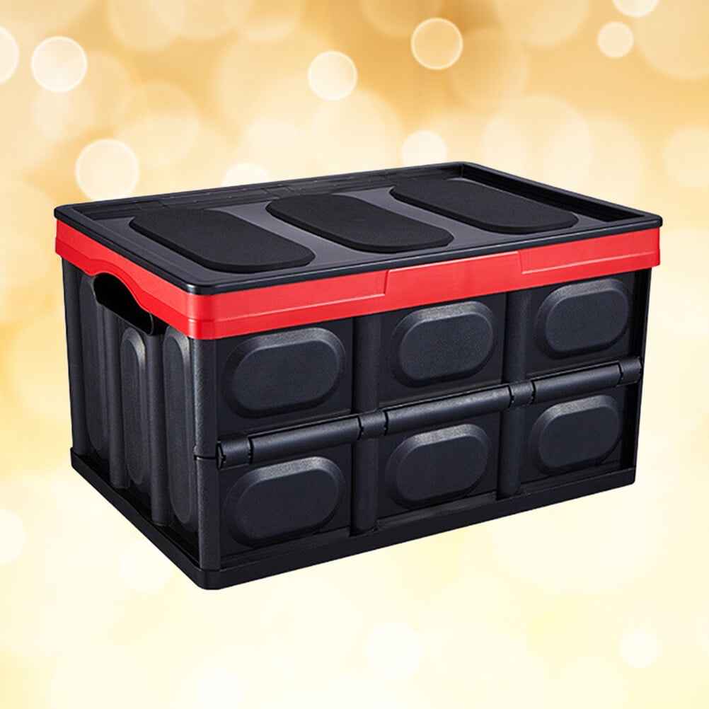 KONTONTY Organizer Car Trunk Storage Container Shopping Black - Walmart.com