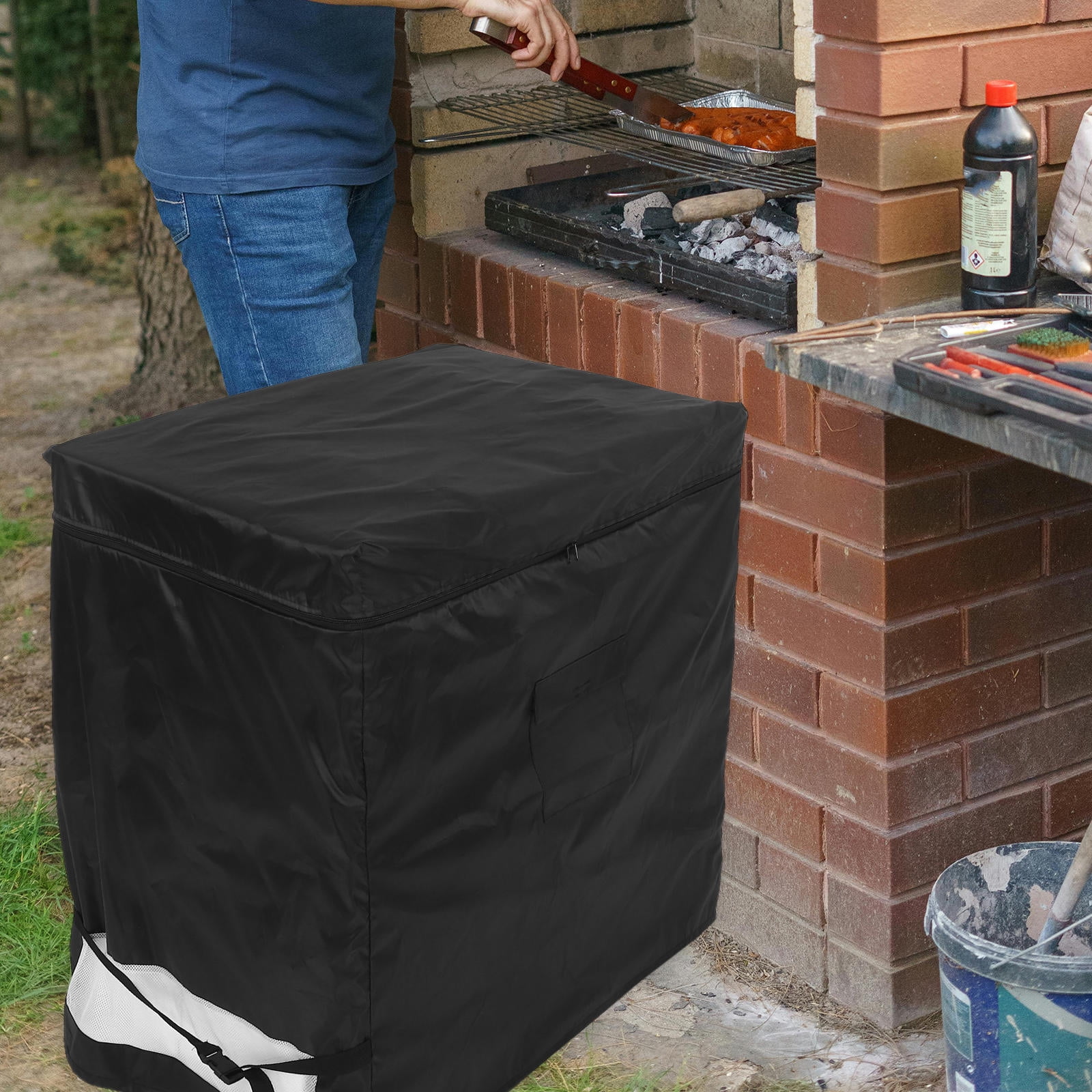 KONTONTY Outdoor Freezers Cover Heavy Duty Waterproof Fridge Protector ...