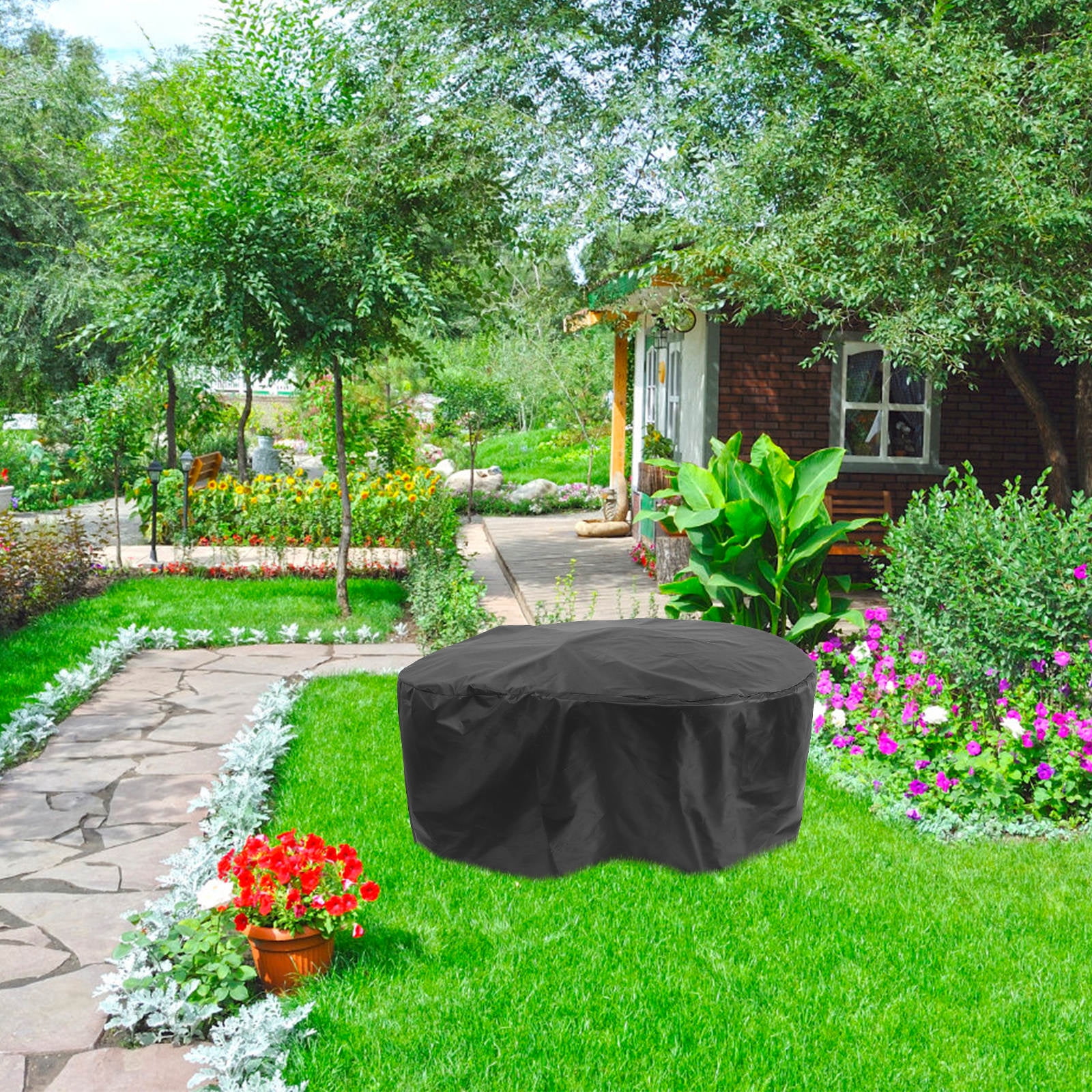 KONTONTY Outdoor Patio Garden Pool Cover Waterproof Protects Water Tank ...