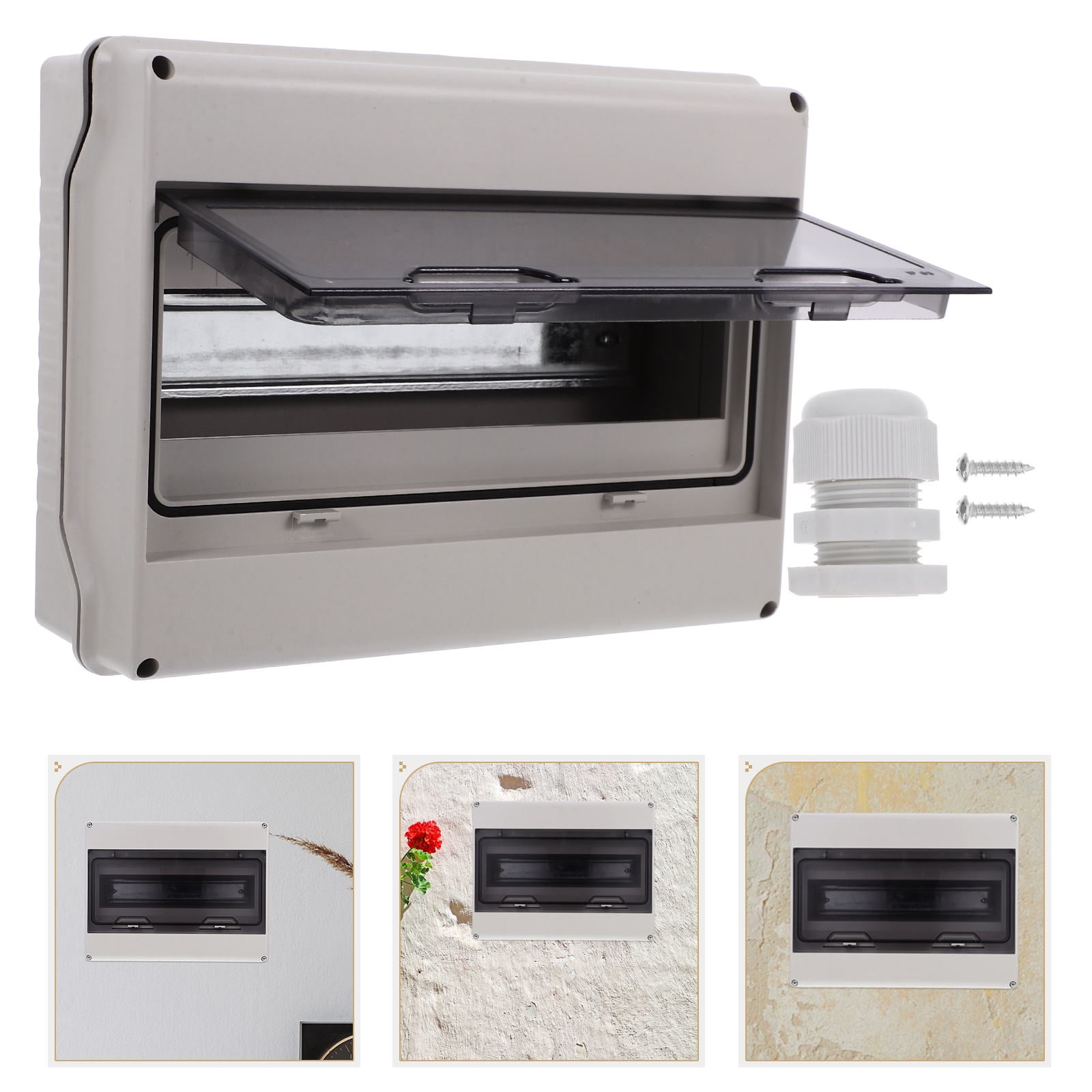 KONTONTY Outdoor Waterproof 12 Circuits Power Distribution Box for Home ...