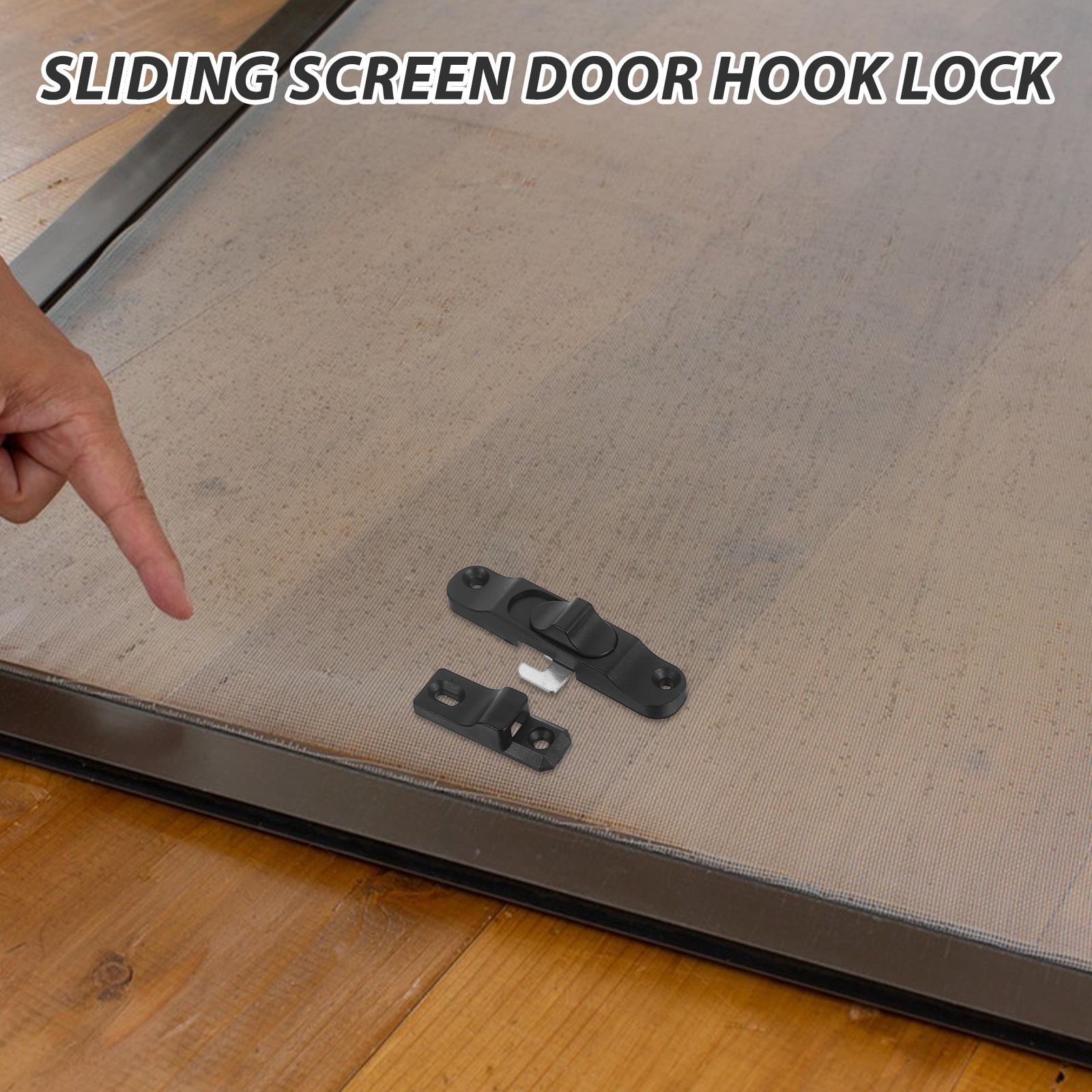 KONTONTY Plastic Sliding Window Lock With Adjustable Restrictor ...