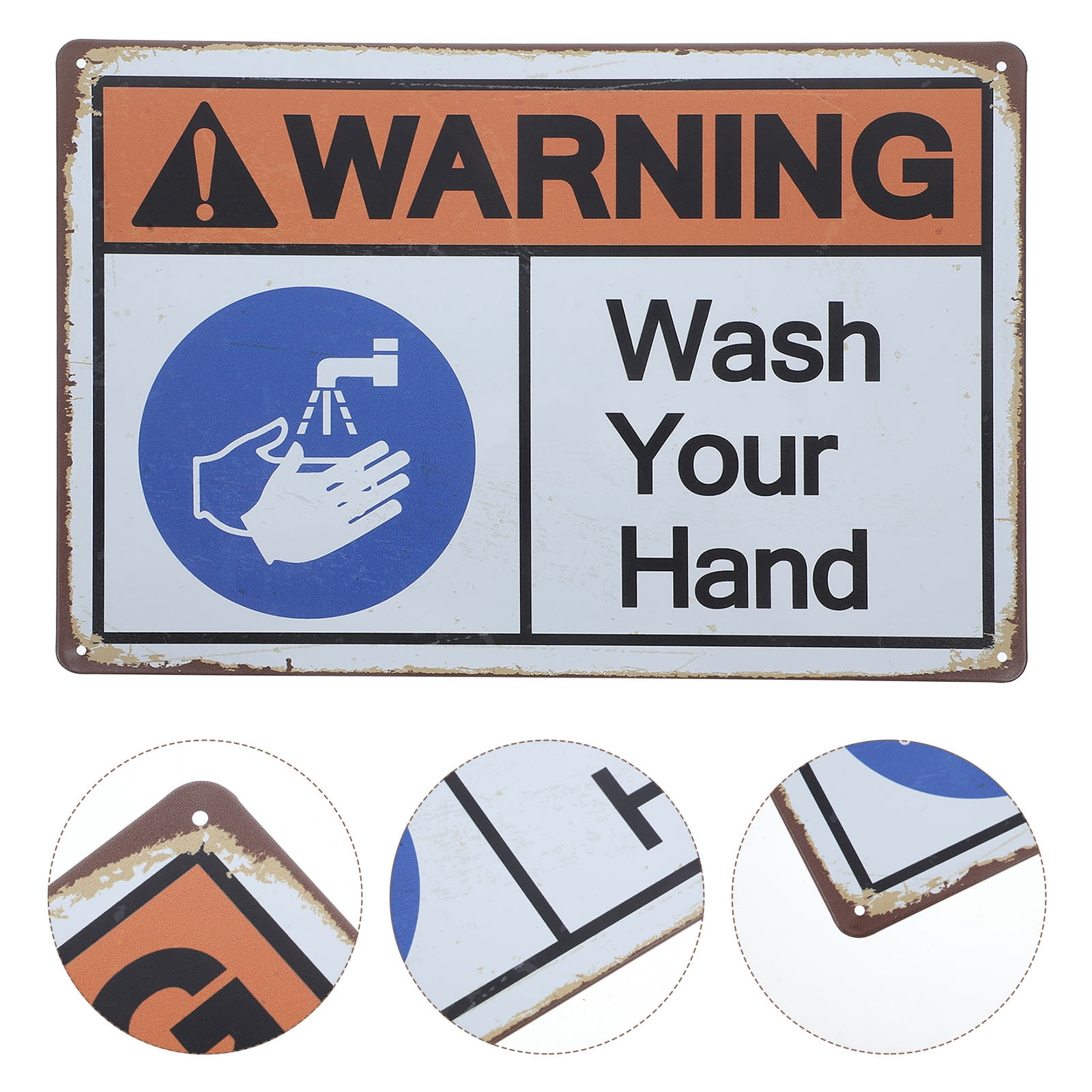 KONTONTY Please Wash Your Hands Sign 1 Set Safety Warning Products ...