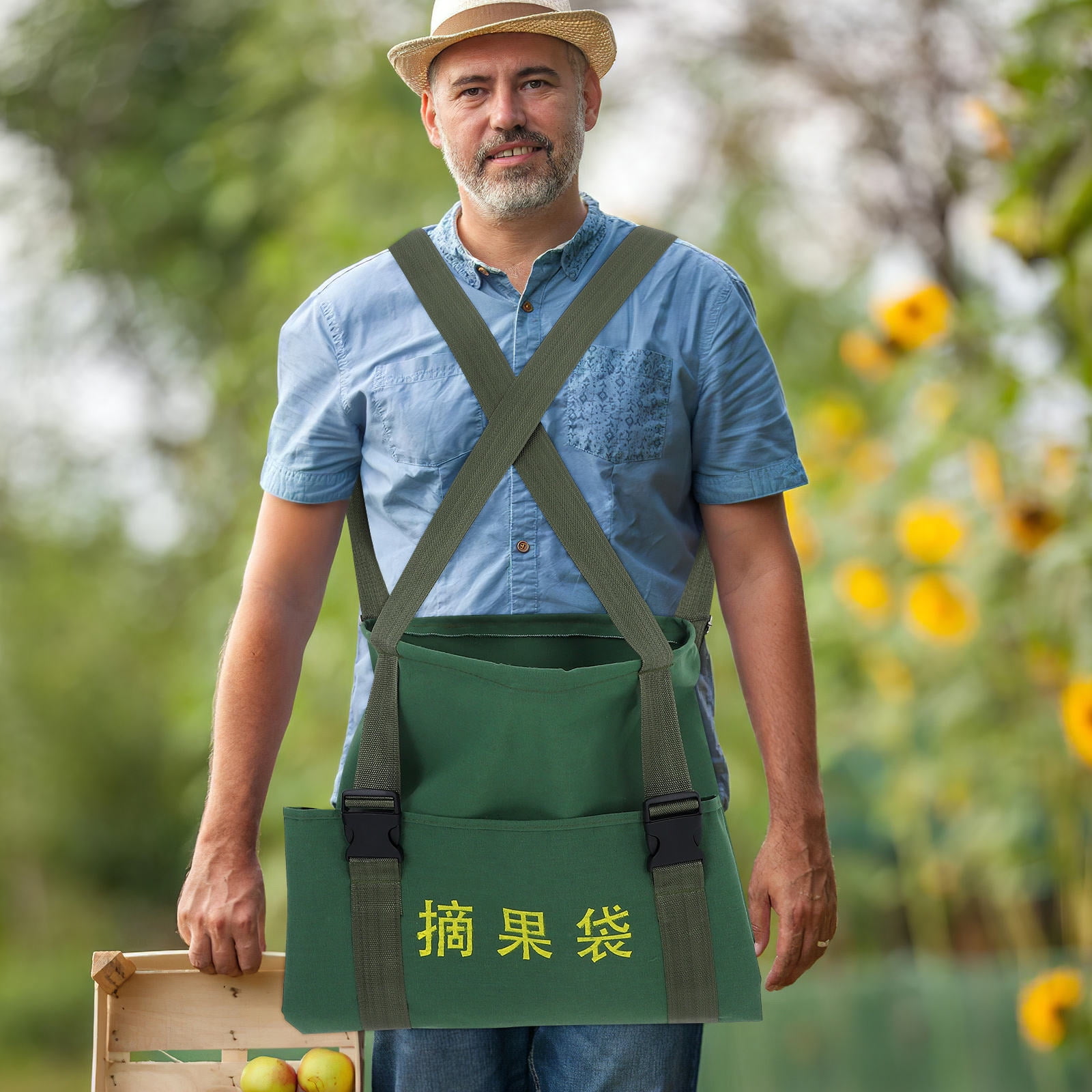 KONTONTY Portable Gardening Fruit Picking Bag Pouch Fruit Collection ...