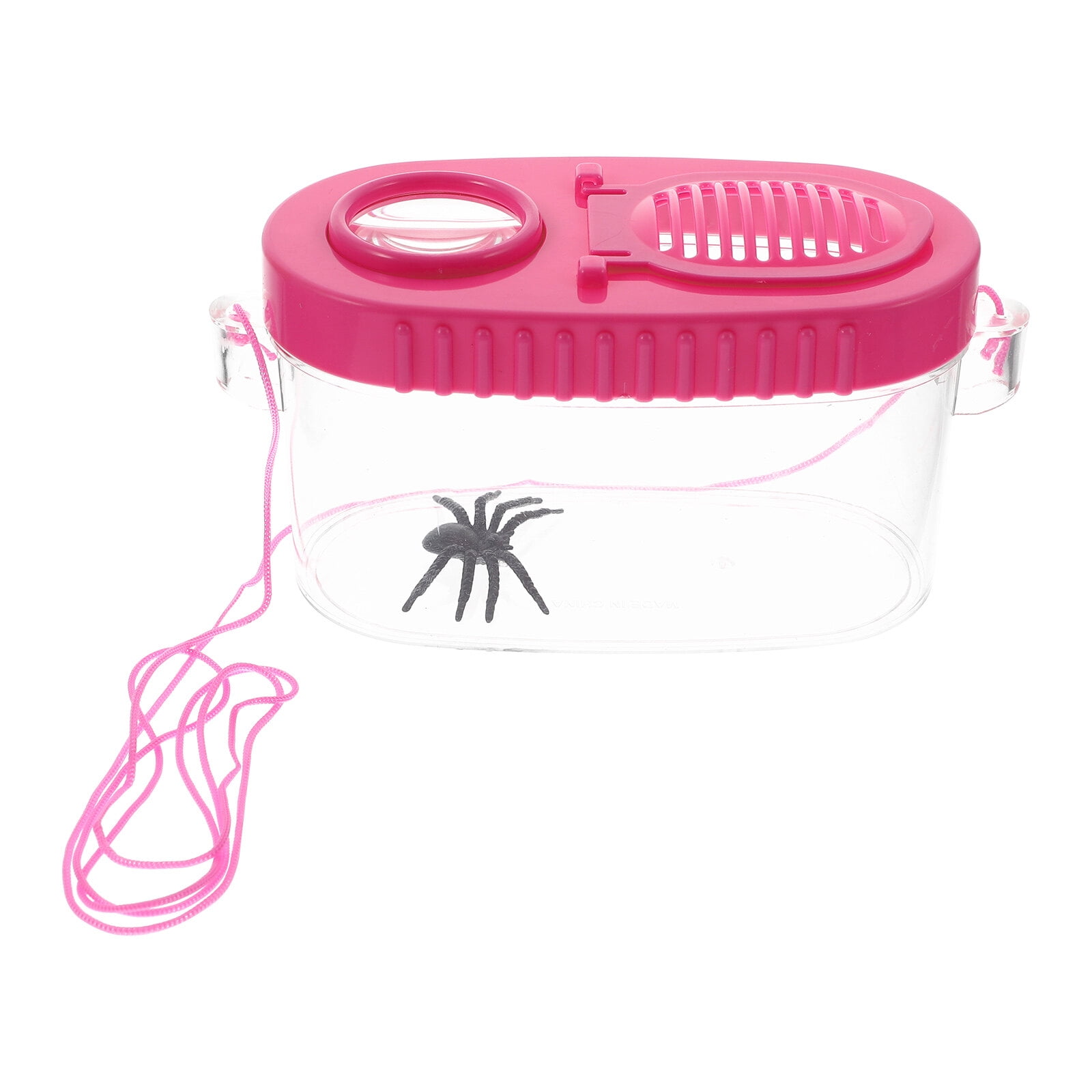 KONTONTY Portable Pink Magnifying Containers MultiFunction Critter ...