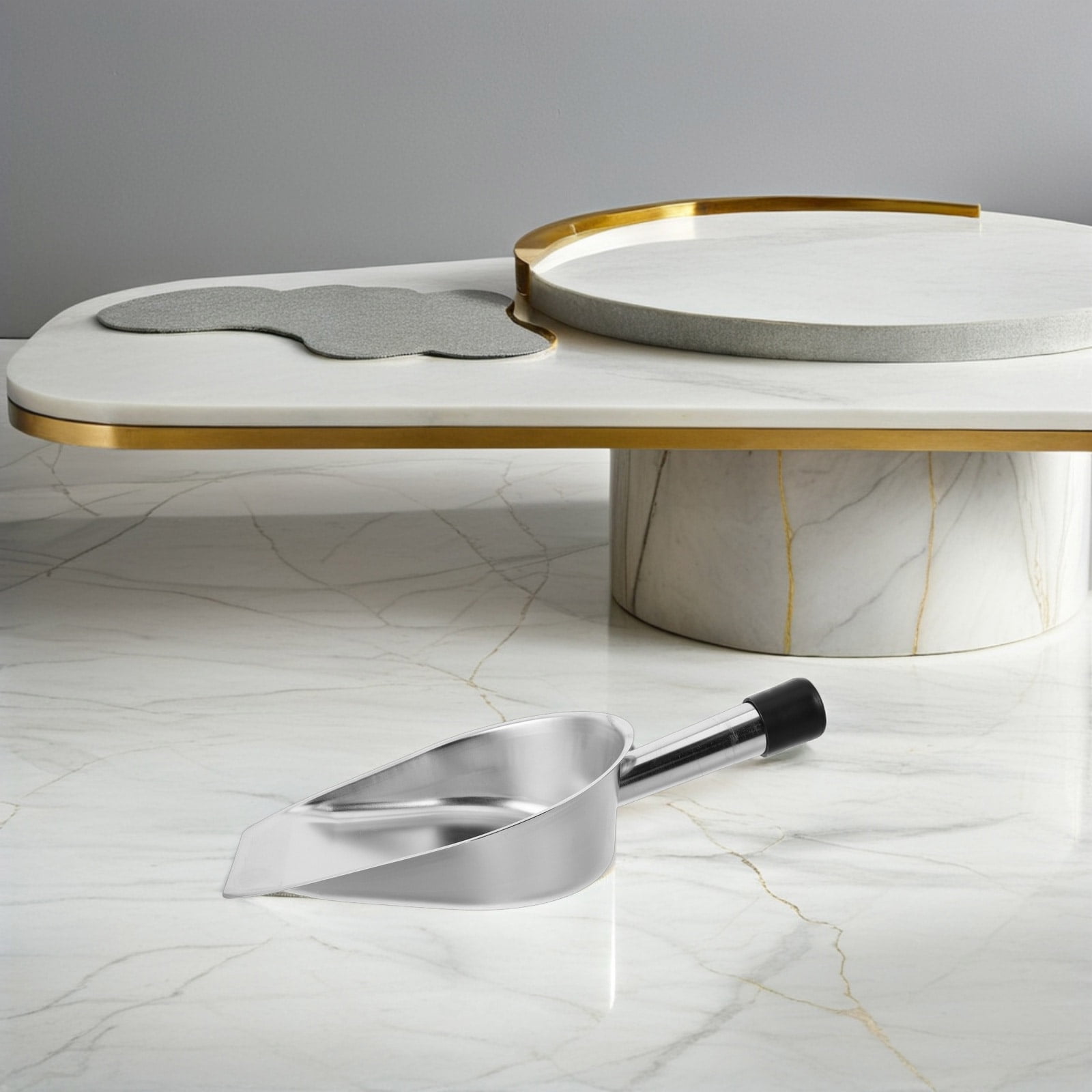 KONTONTY Portable Stainless Steel Dustpan Small Hand Shovel For Home ...