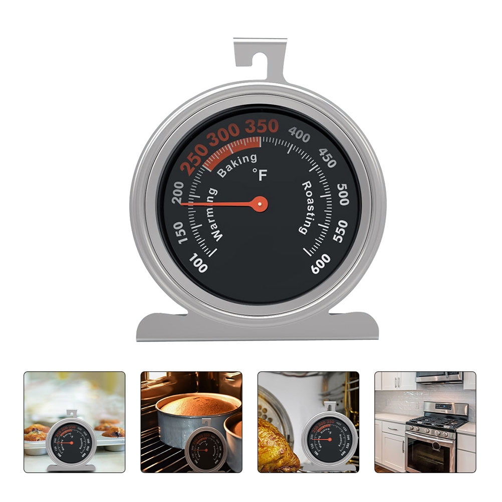 KONTONTY Professional Silver Cooking Thermometer for Home Use with ...