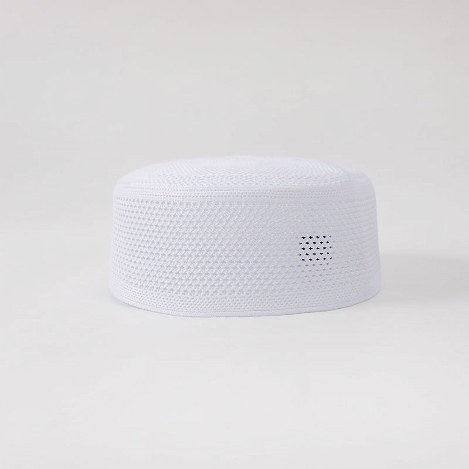 KONTONTY Round Prayer Cap Muslim Hat Cotton Muslim Prayer Hat Arabian ...