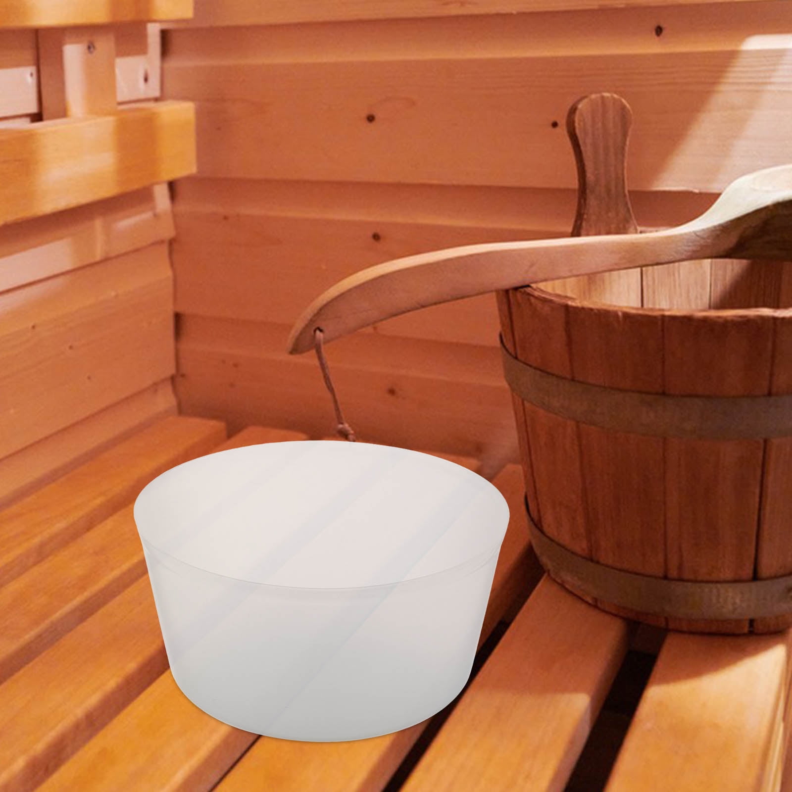 KONTONTY Sauna Bucket Liner Smooth Plastic Liner Pool Accessory Sauna ...