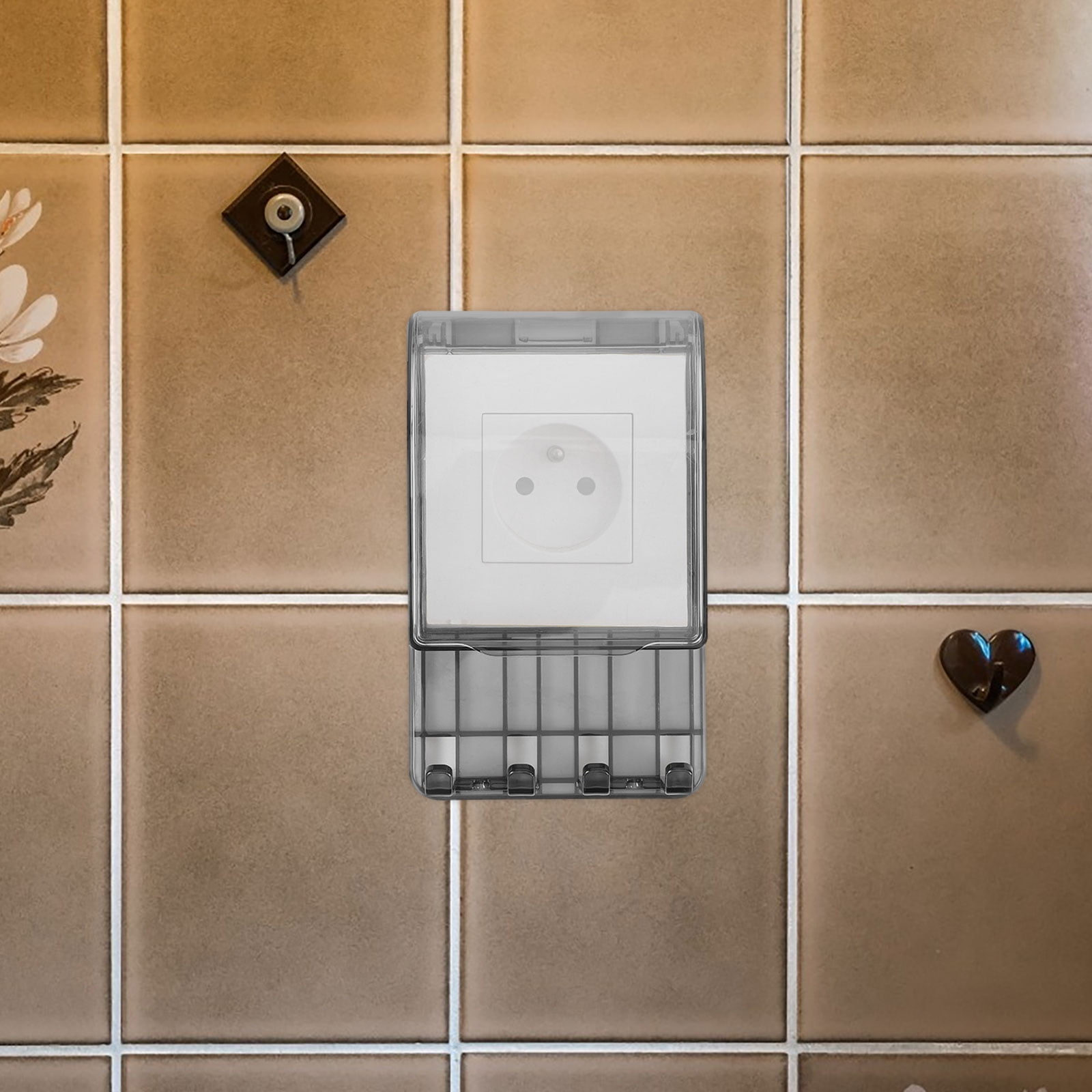 KONTONTY Socket Protector With Hook Outdoor Waterproof Electrical Box ...