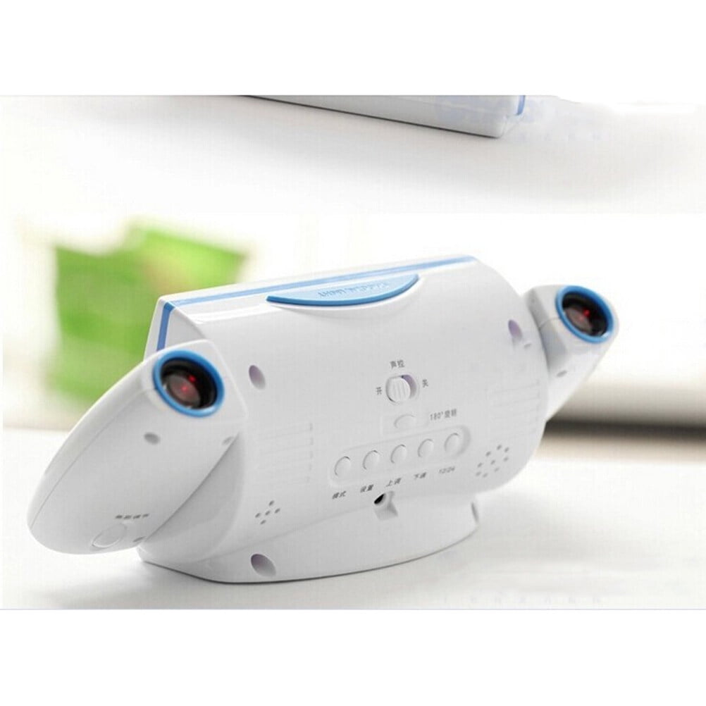 KONTONTY Sound Control Battery Powered Dual Rotating Lens Projection ...