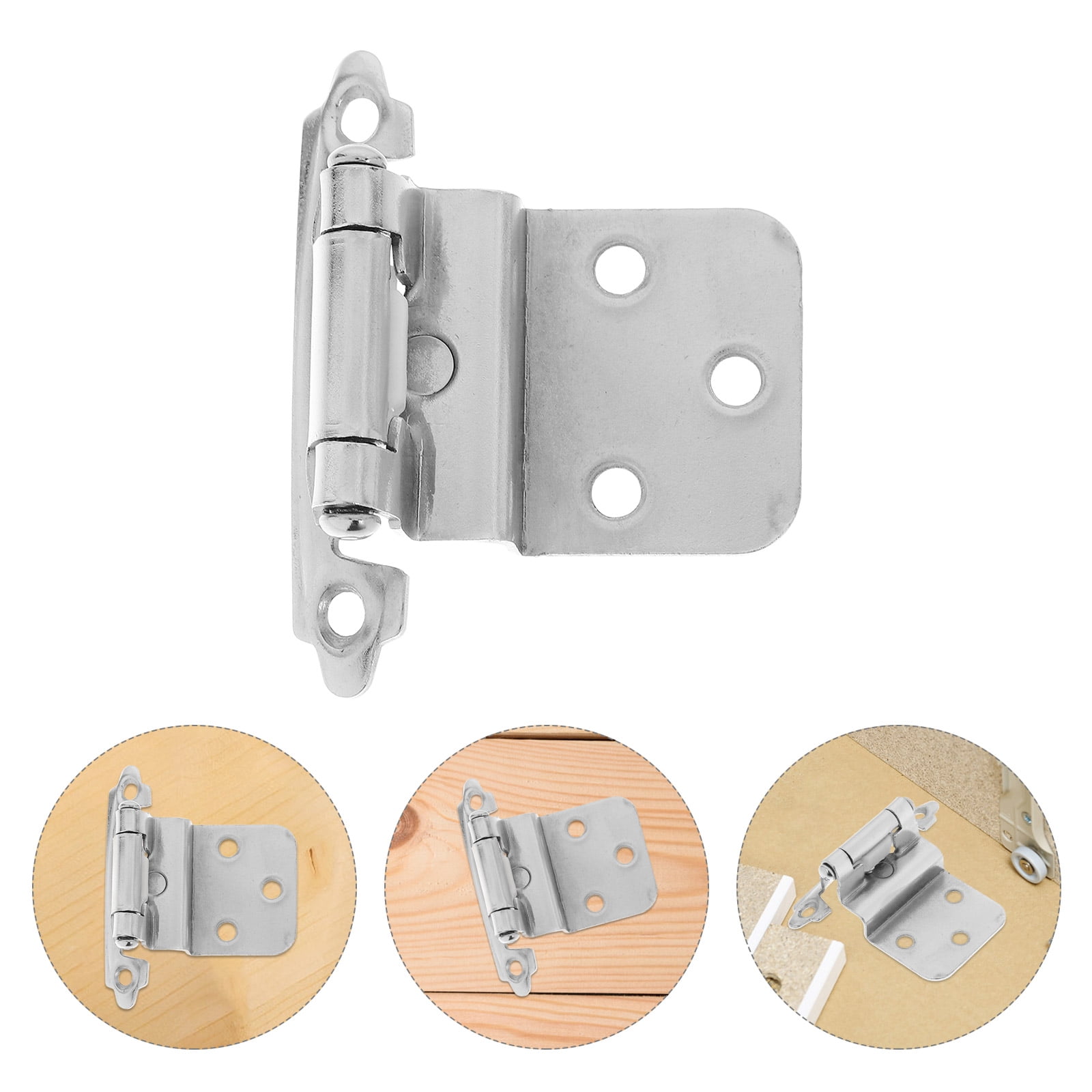KONTONTY Spring Door Hinge Self Close Cabinet Hinge for Kitchen 1 Set ...