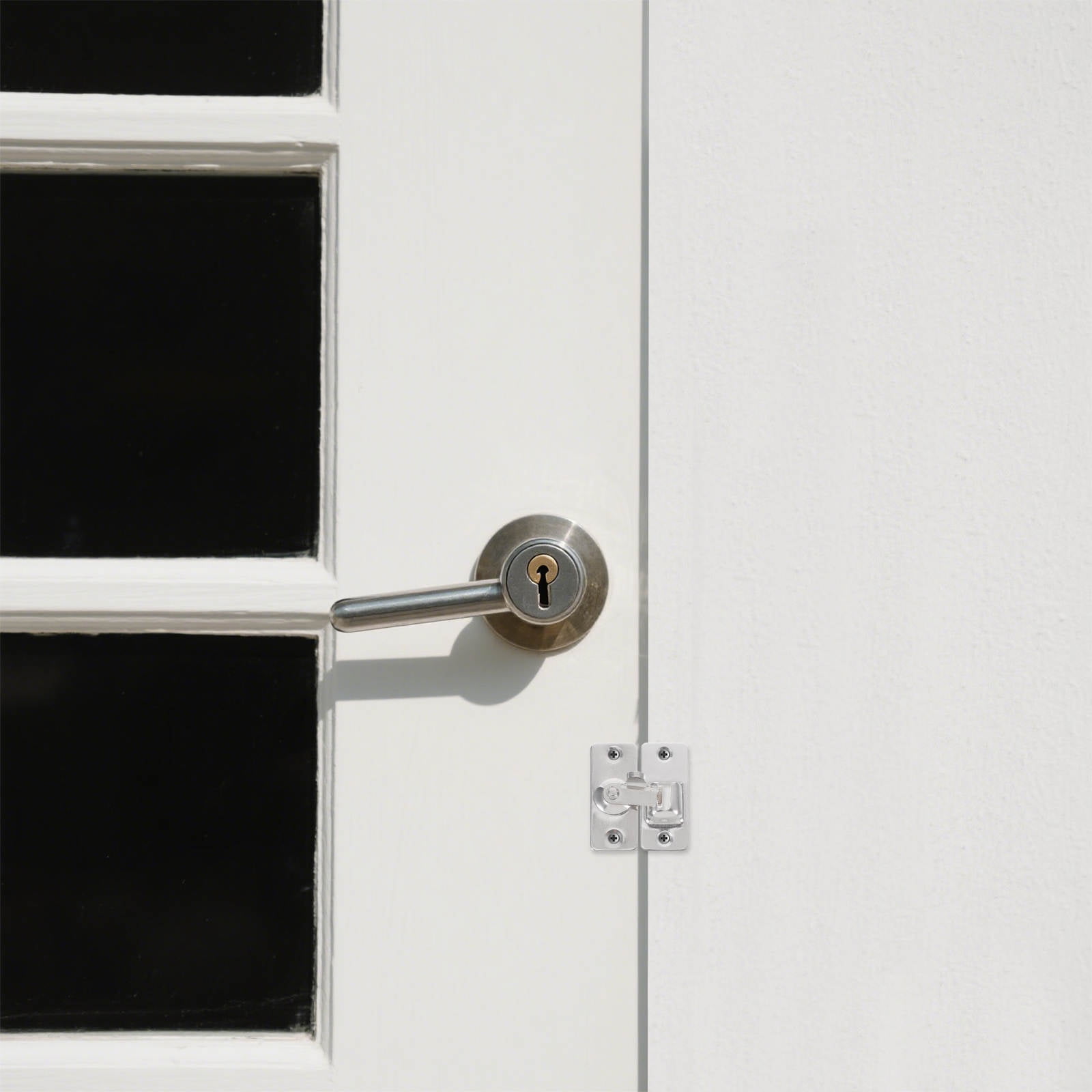 KONTONTY Stainless Steel Door Lock Buckle Sliding Barn Door Latch Push ...