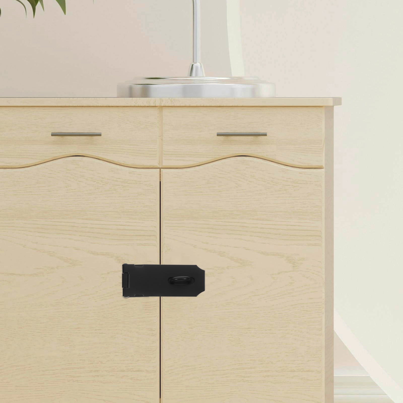 KONTONTY Stainless Steel Padlock Hasp Door Latch Plate Heavy Duty ...