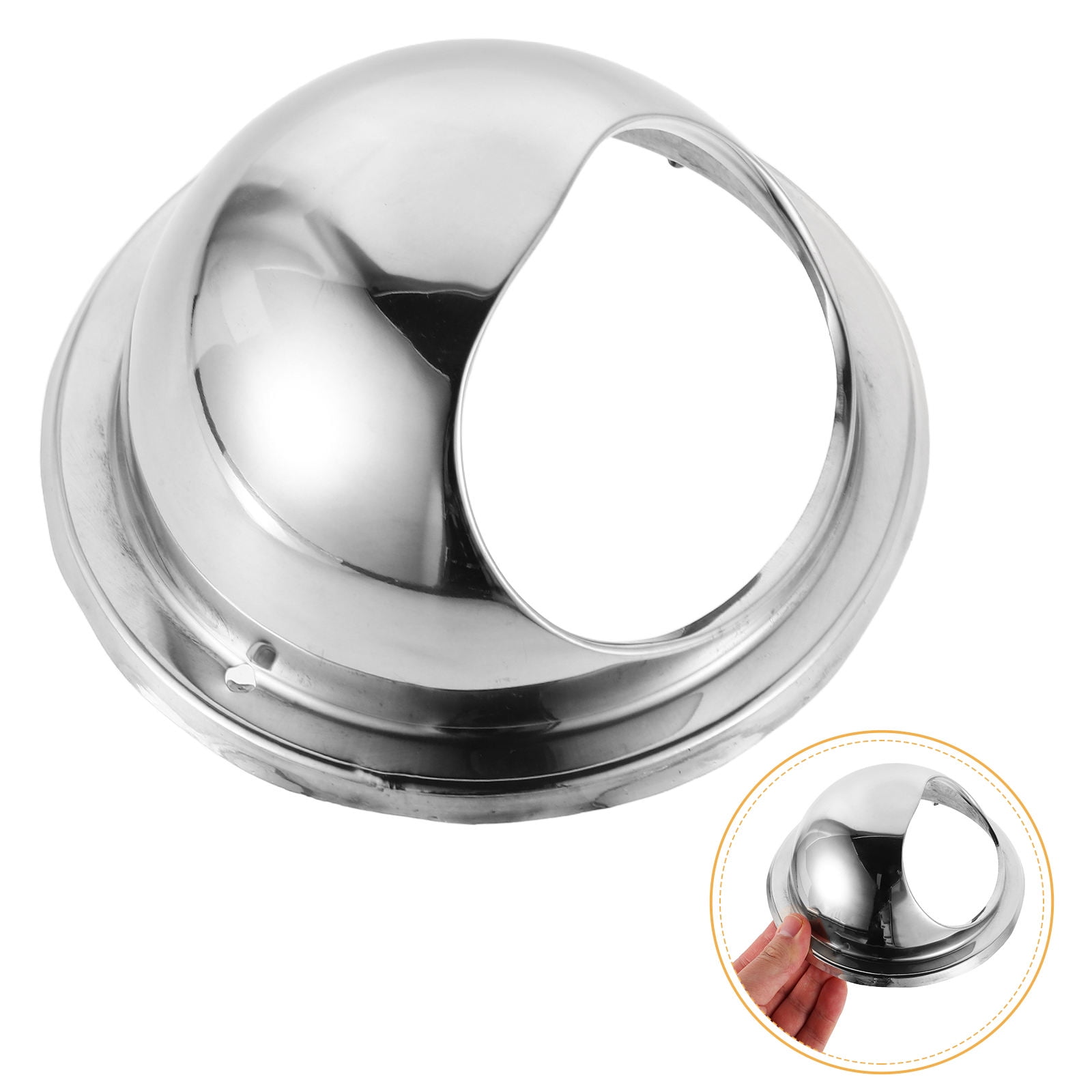 KONTONTY Stainless Steel Range Hood Roof Vent Cap Anti Rain for Outdoor ...