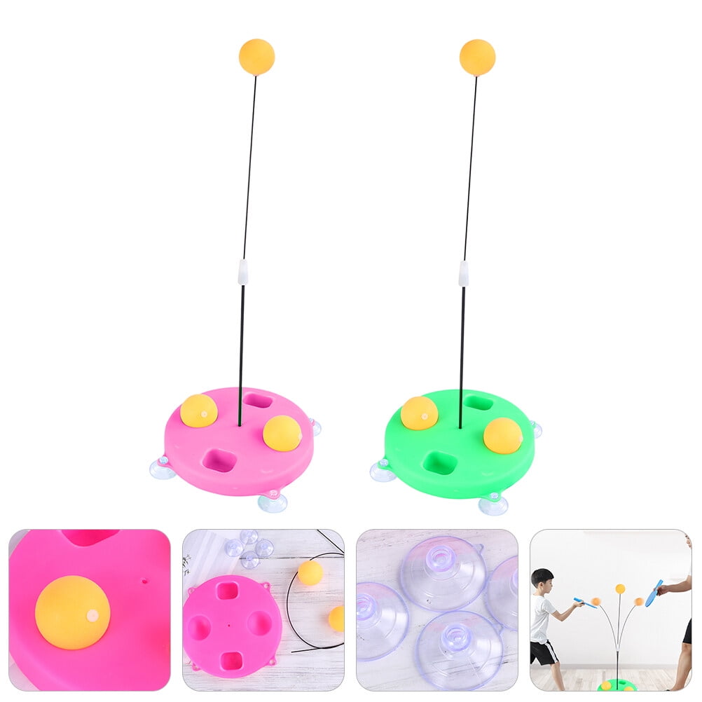 KONTONTY Table Tennis Trainer Set 2Pcs Assorted Color Interactive Toy ...