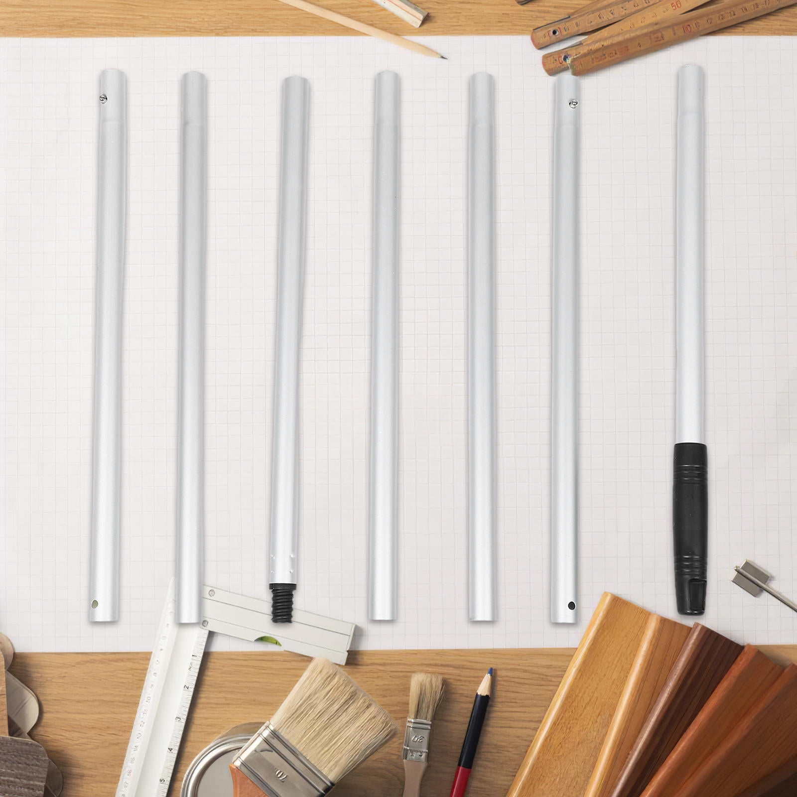 KONTONTY Telescopic Extension Pole for Changing High Ceiling Light ...