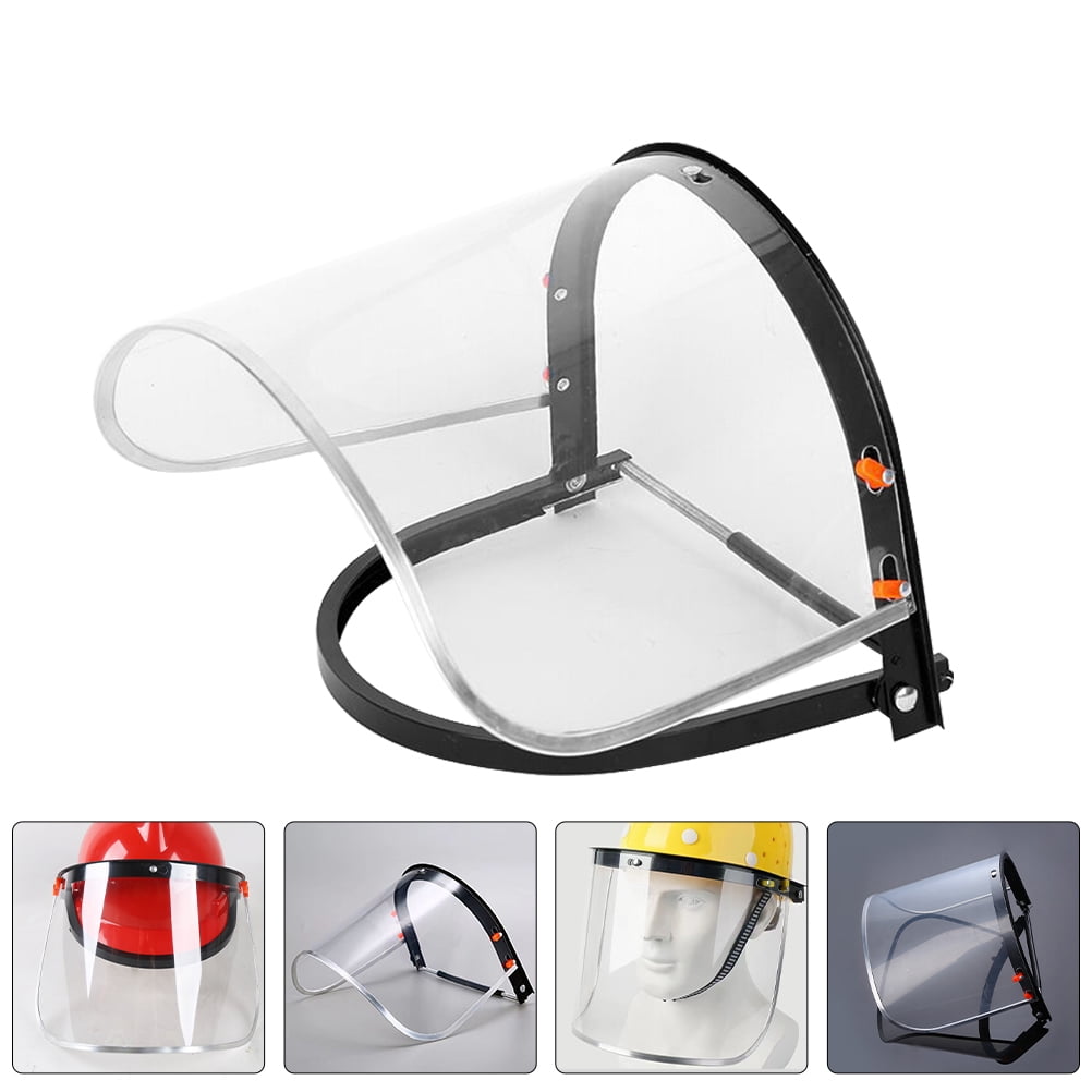 KONTONTY Transparent Safety Facial Shield for Hard Hat Multi-Functional ...
