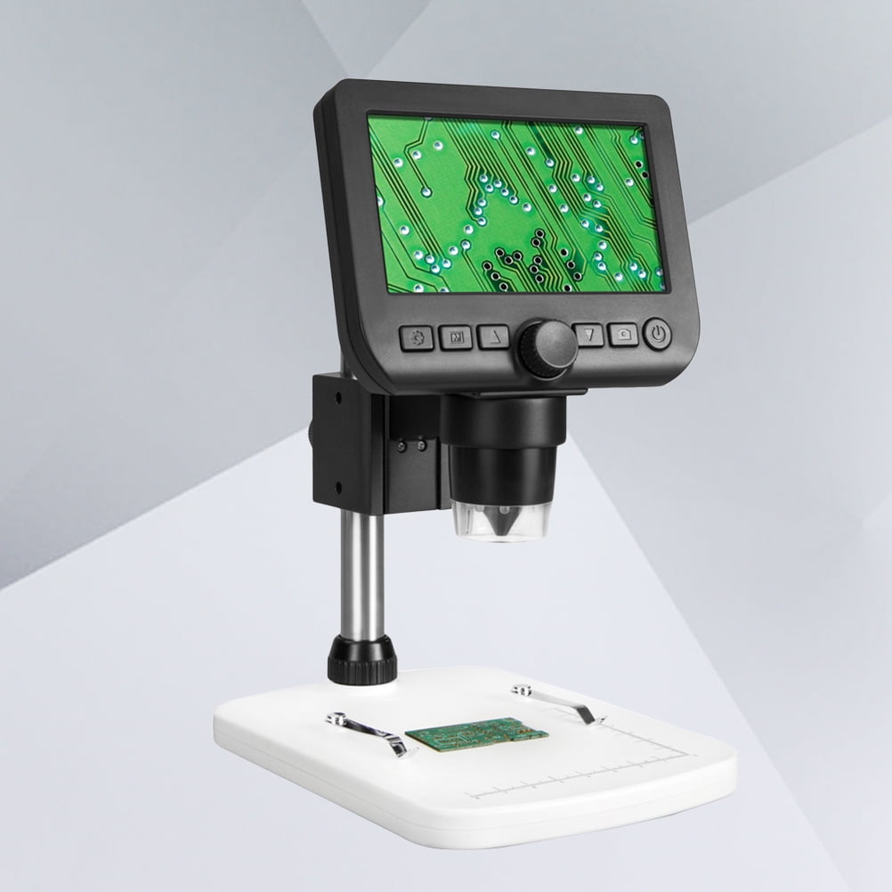 KONTONTY UM046 4.3 Inch 600X Desktop Digital Microscope 8 LED with ...