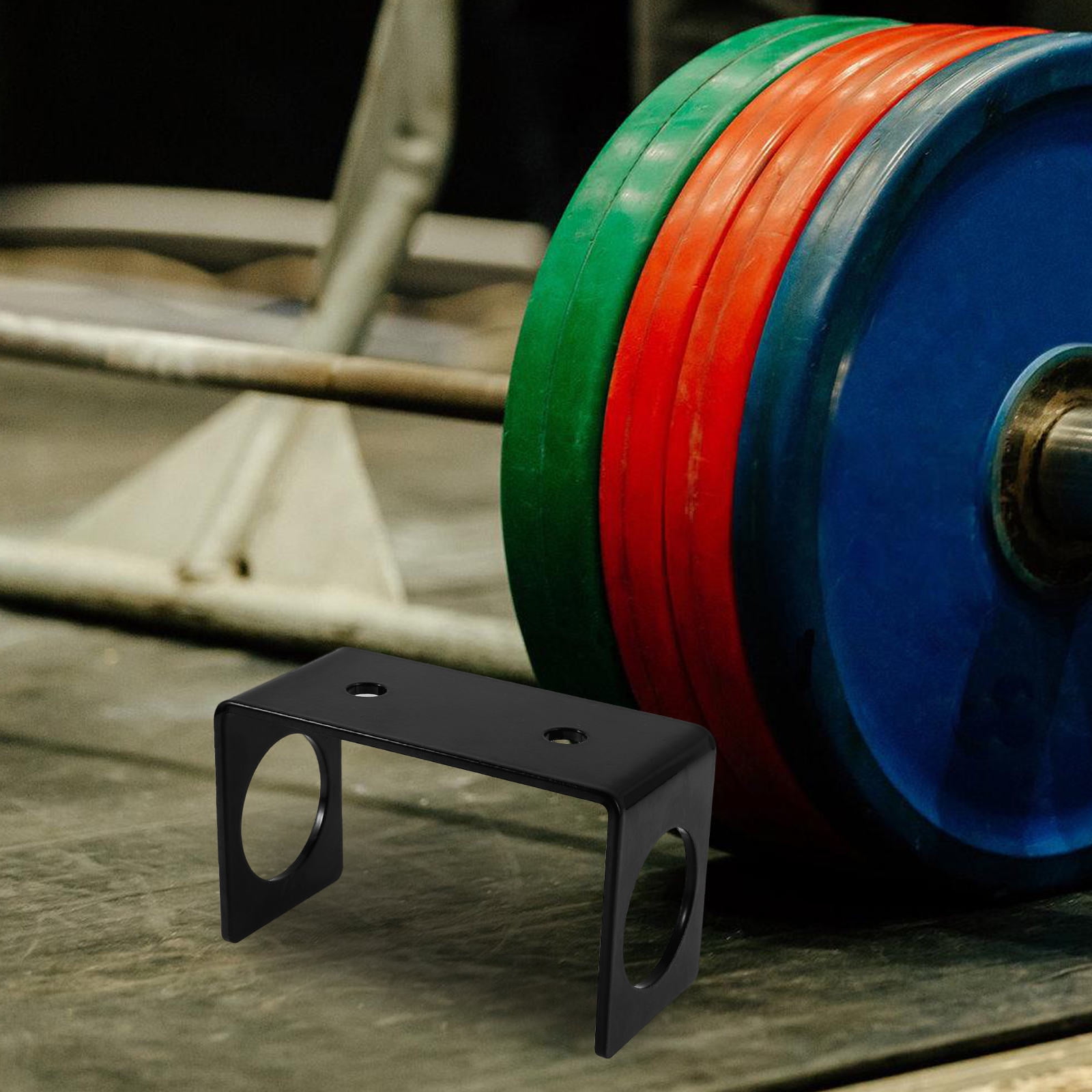 KONTONTY Wall Mount Weight Bar Holder Heavy Duty Barbell Storage Rack ...