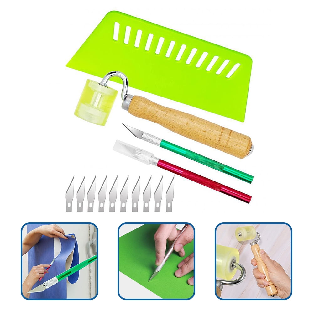 KONTONTY Wallpaper Smoother Tool Plastic Wallpaper Tools 14Pcs 8.3x2 ...