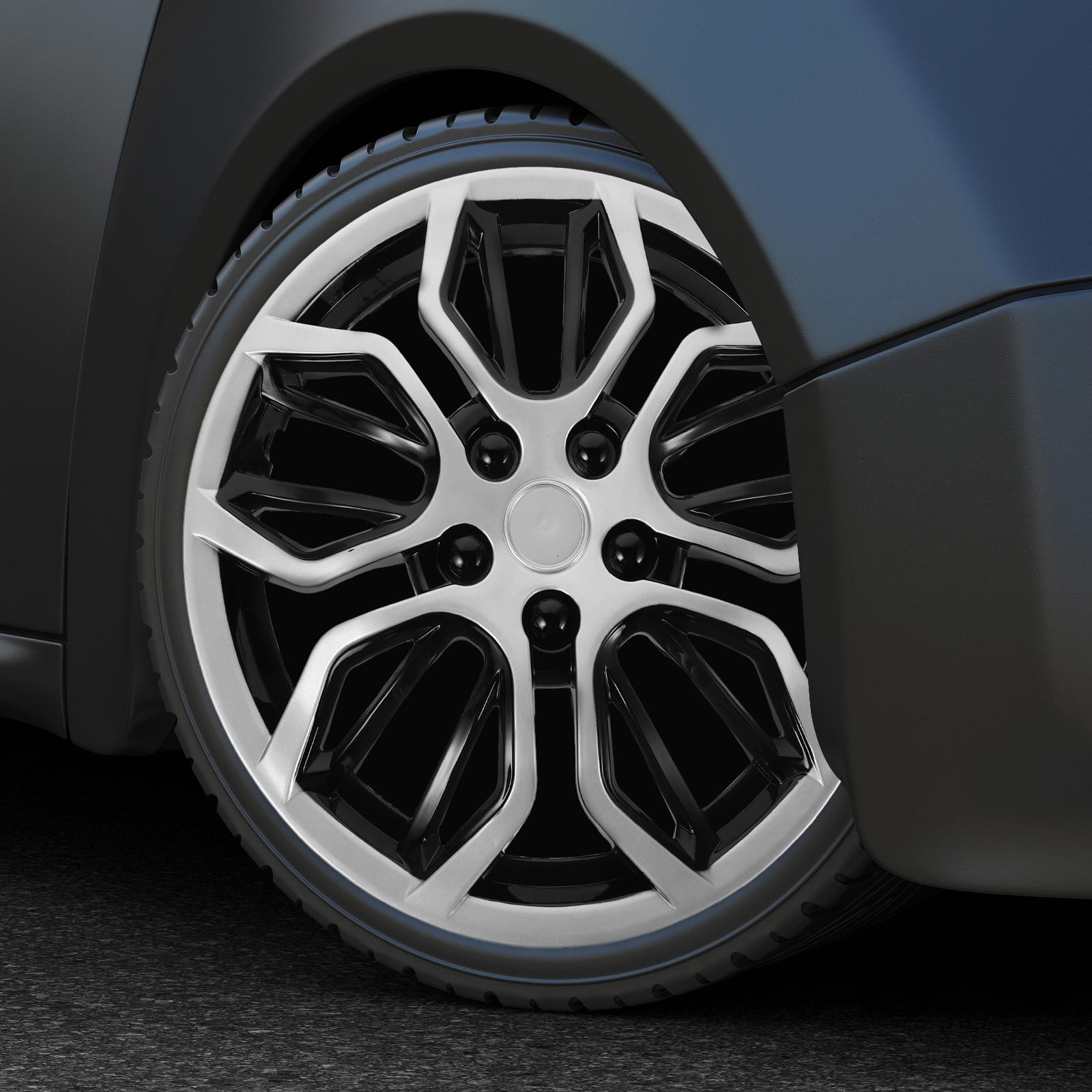 KONTONTY Wheel Hub Center Cap Hubcap Cover Front Wheel Hubcap 1 Set ...