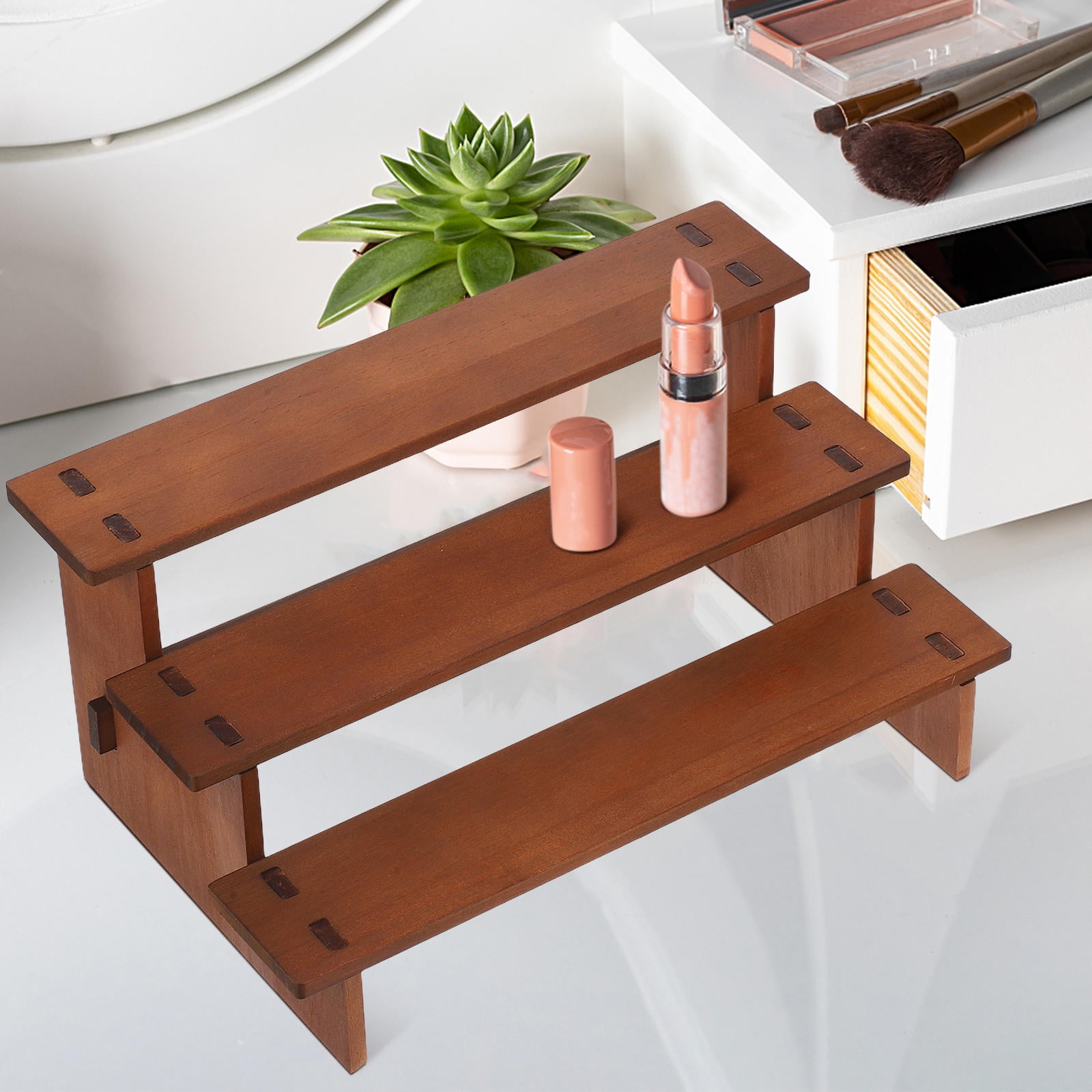 KONTONTY Wooden Cupcake Stand Retail Display Stand Small Wooden Stand ...