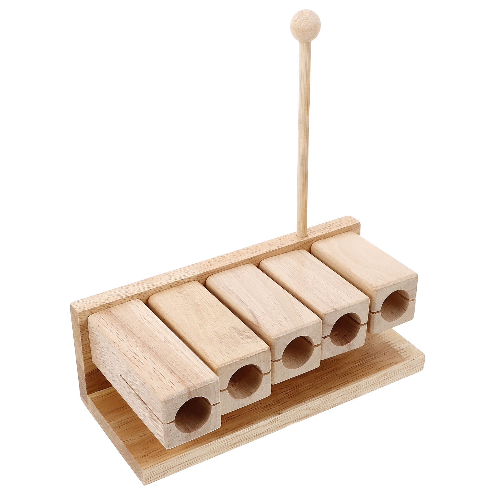 KONTONTY Wooden Percussion Block 1Pack for Kindergarten and Yoga 9.3x4 ...