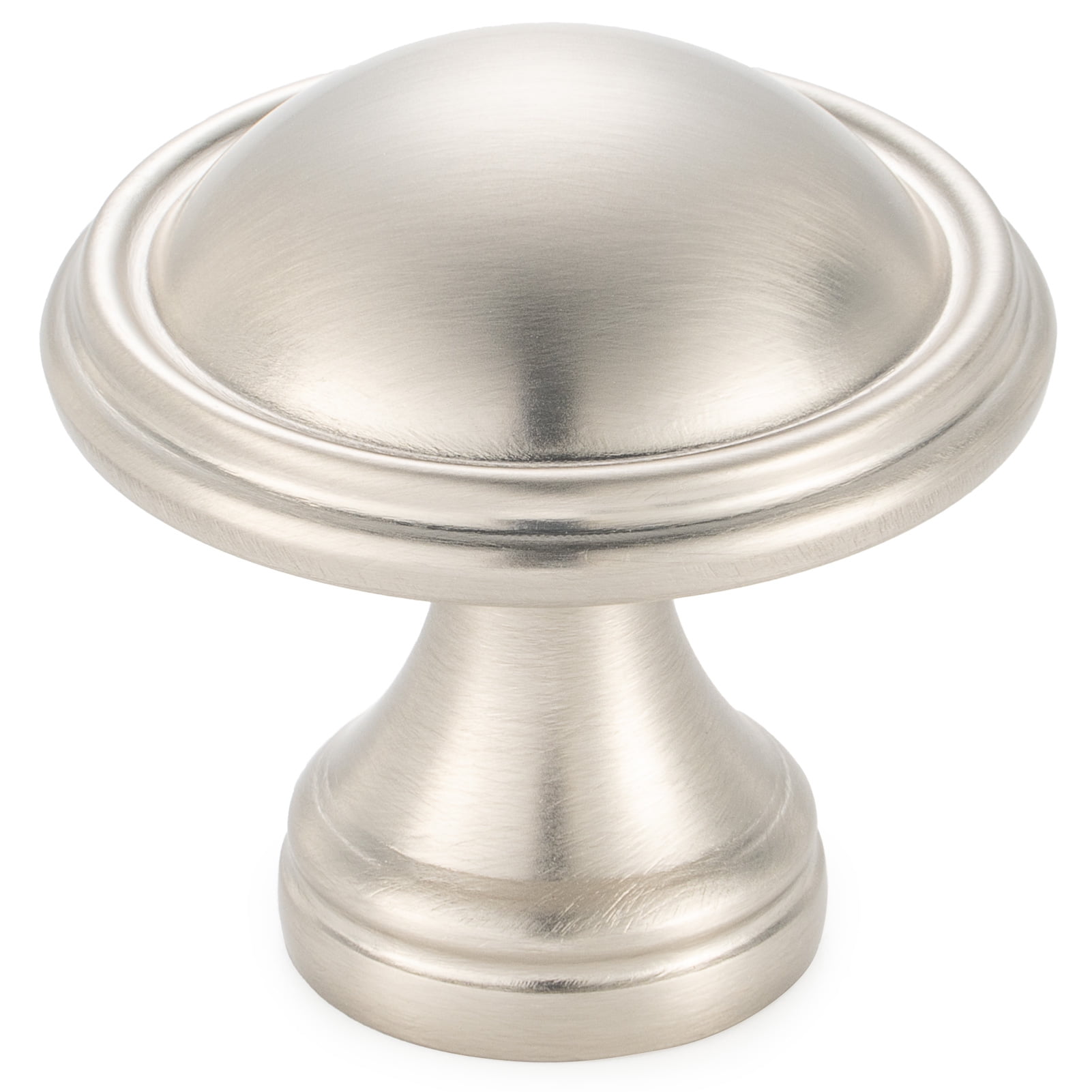 KOOFIZO 10 Pack Classical Cabinet Knob - Brushed Nickel Pull Handle ...