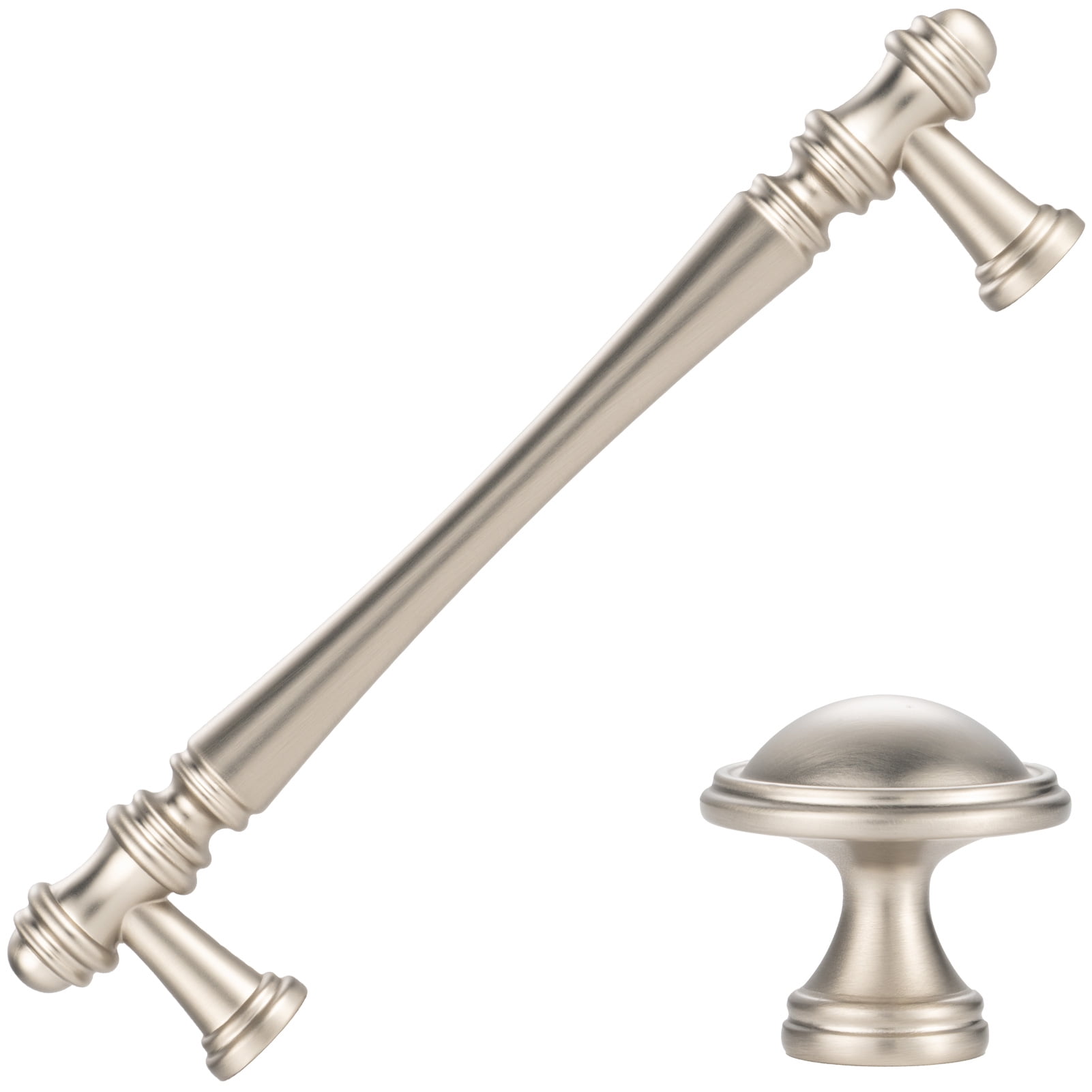 KOOFIZO 10 Pack Classical Cabinet Pull - Brushed Nickel Furniture ...