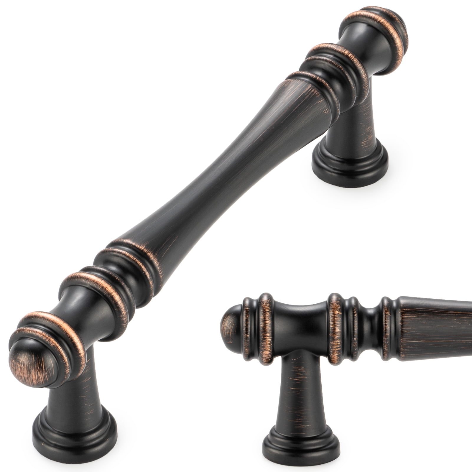 KOOFIZO 10 Pack Classical Cabinet Pull - Oil Rubbed Bronze Furniture ...