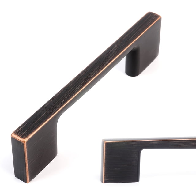 KOOFIZO 10 Pack Wide Foot Cabinet Bar Pull - Oil Rubbed Bronze Modern ...