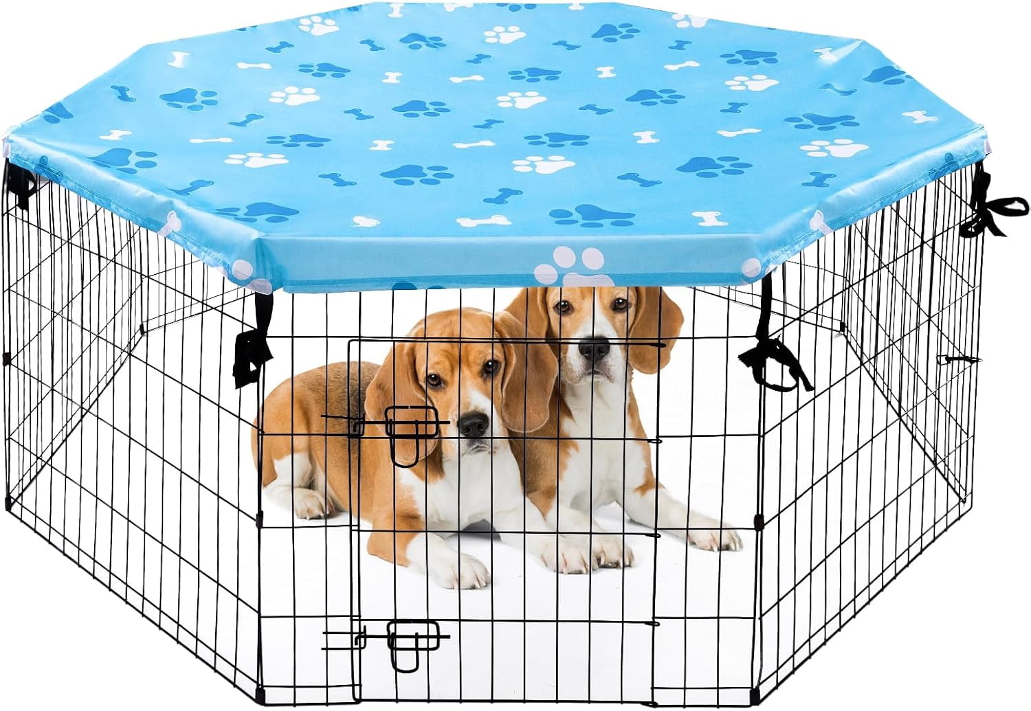 KOOLTAIL Dog Playpen Cover - Universal Pet Crate Cover for Indoor ...