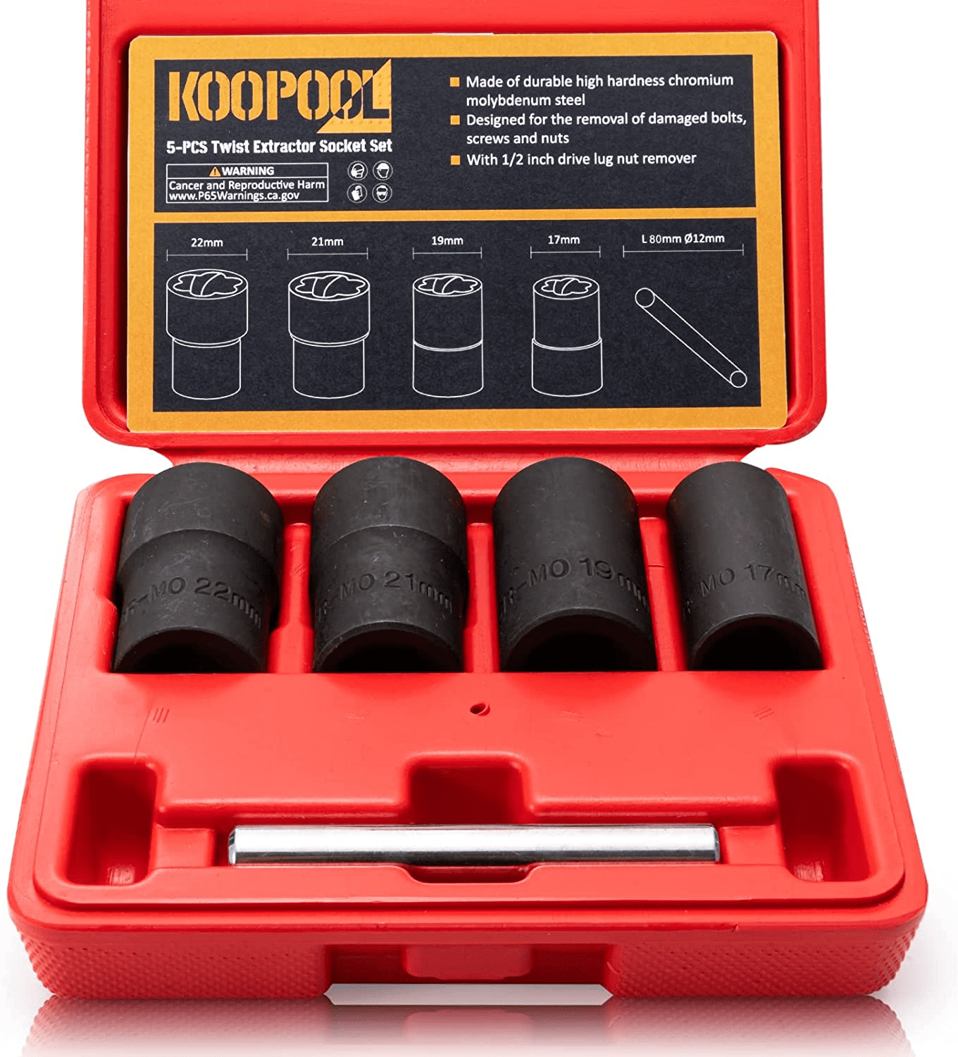 KOOPOOL Emergency Roadside Car Kit, 5 Pcs Automotive Specialty Tools ...
