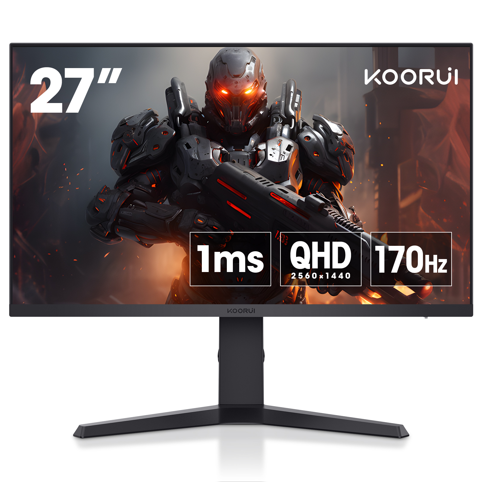 Acer KW272U bmiipx 27” WQHD 2560 x 1440 IPS Monitor with 75Hz Refresh ...