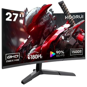 onn 27" Curved FHD (1920 x 1080p) 200hz 1ms AMD FreeSync Gaming Monitor ...