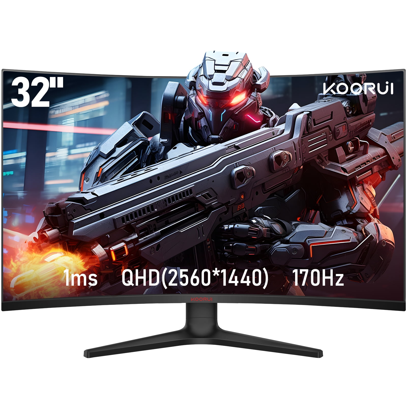 KOORUI 32 inch Gaming Monitor, 170Hz 1ms 2K 1440p PC Desktop Computer Monitors for Gaming,90DCI ...