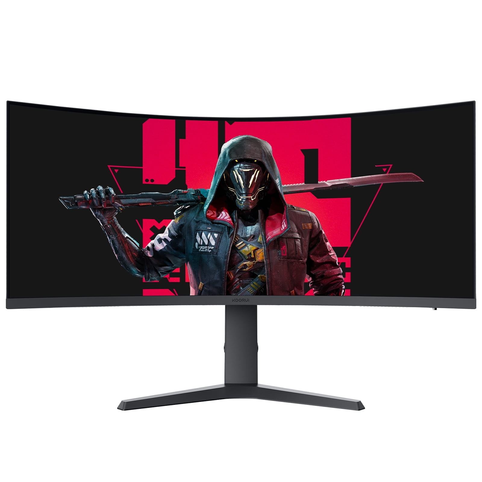 KOORUI 34'' Ultra Curved Gaming Monitor, HDMI, Display Port, Black ...