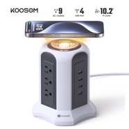 Power Strip Tower 12 Outlets with 4 USB Ports Surge Protector Electric ...