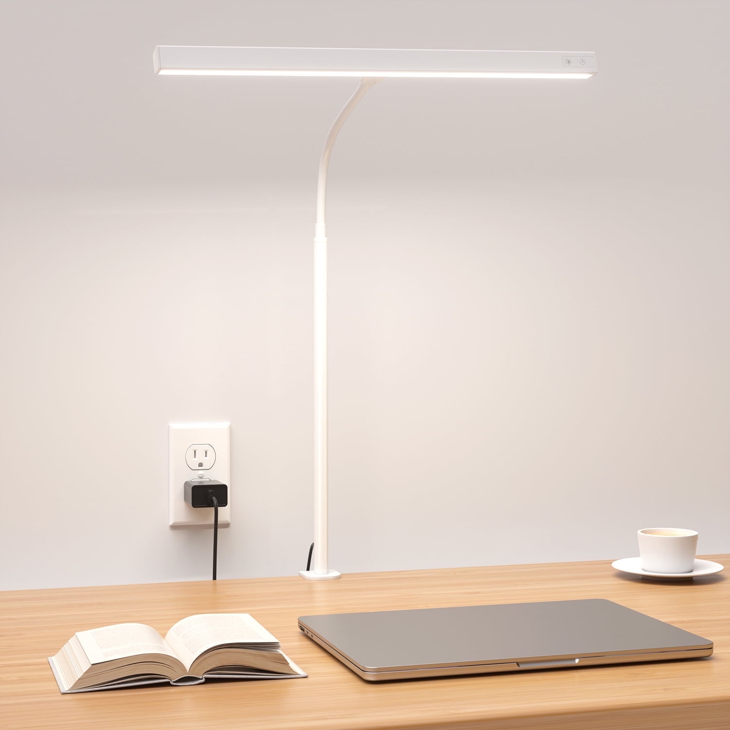 KOOSOM LED Desk Lamp with Clamp, Eye-Caring Desk Light , Dimmable ...