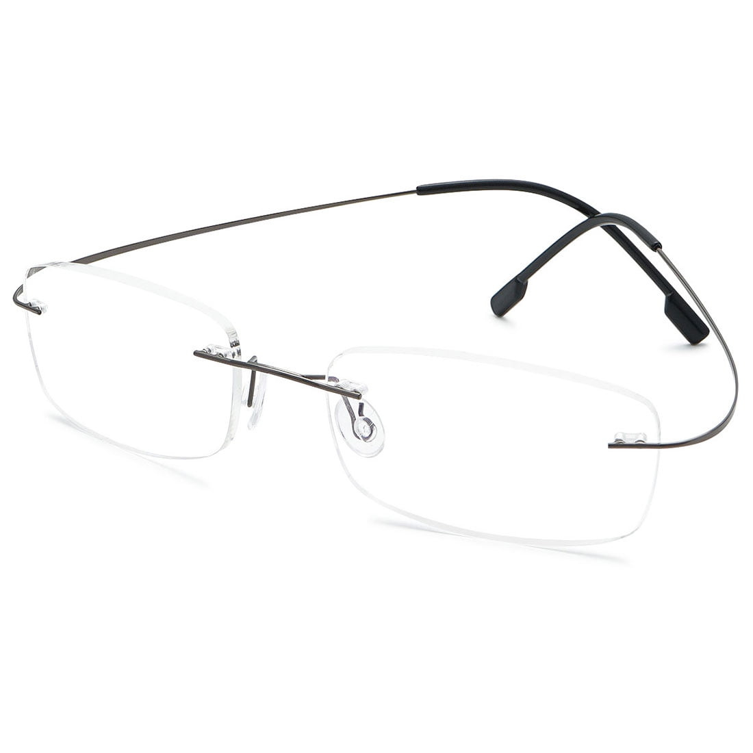 KOOSUFA Rimless Titanium Reading Glasses +2.50 Super Lightweight ...