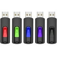 Kootion 1GB USB Flash Drive 5 Pack, Retractable Thumb Drives, Data ...