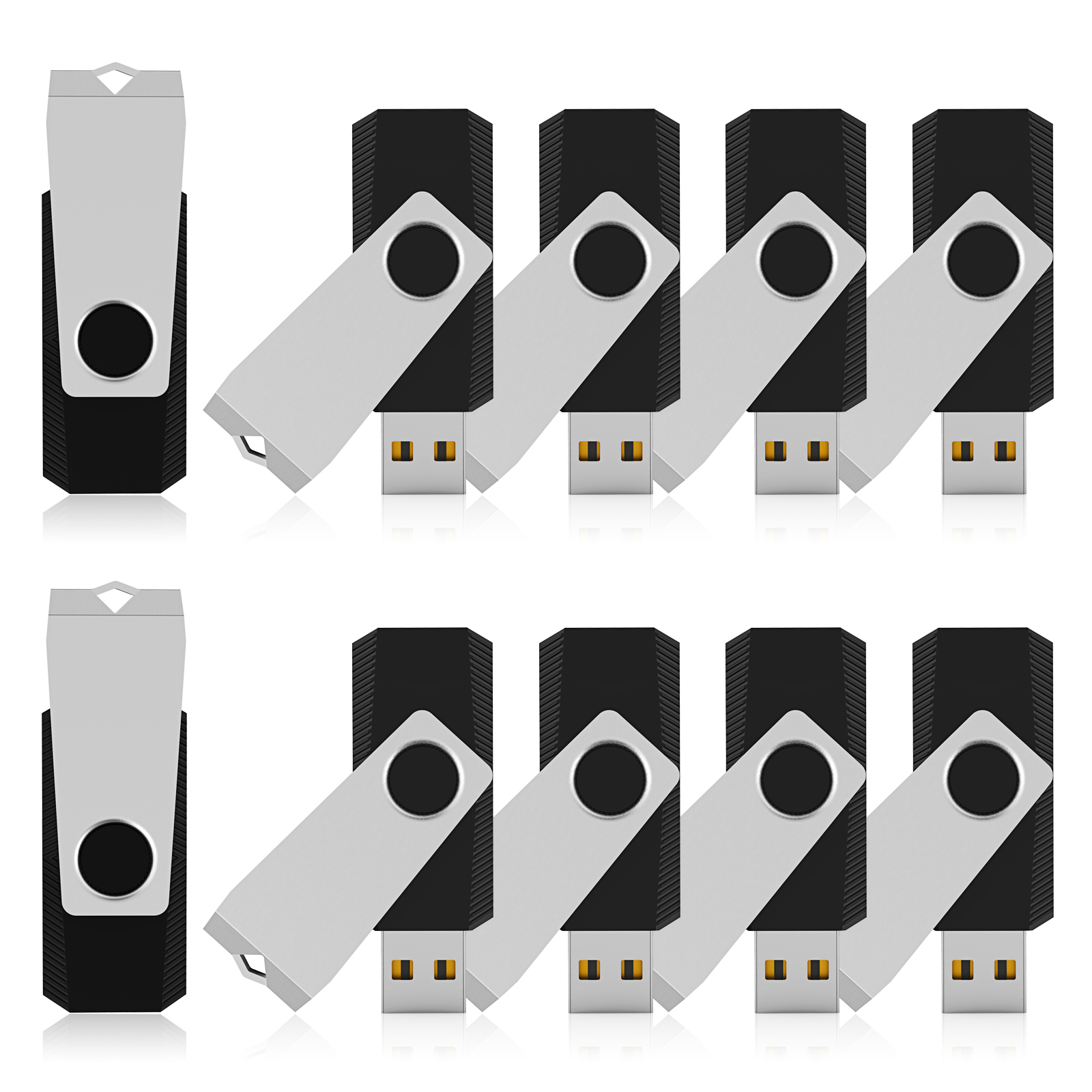 3PK 4GB FLASH DRIVE COMBO USB 2.0 BLACK RETRACT CONECT - Walmart.com