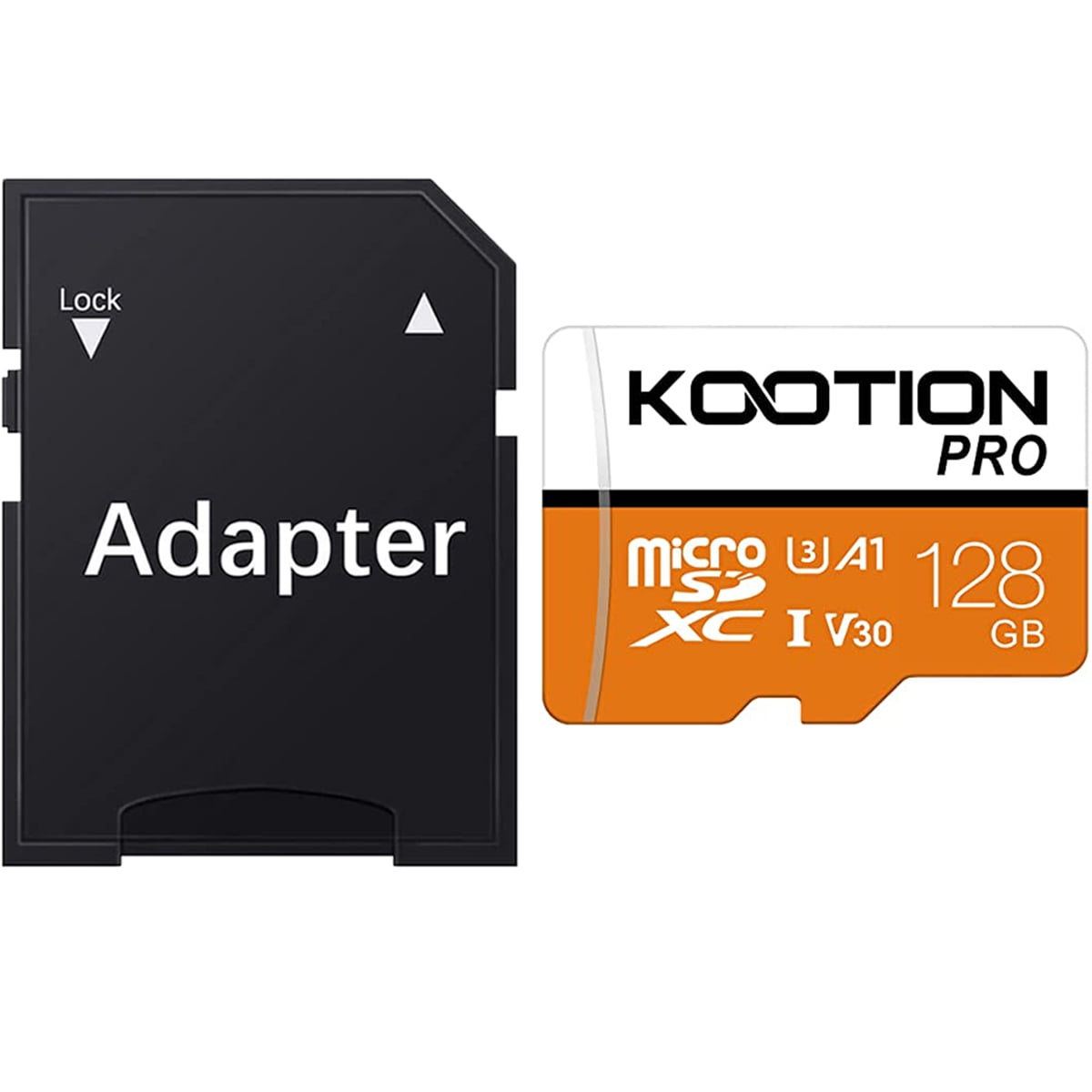 KOOTION 128GB Micro SD U3 V30 High Speed TF Card, Full HD 4K for ...