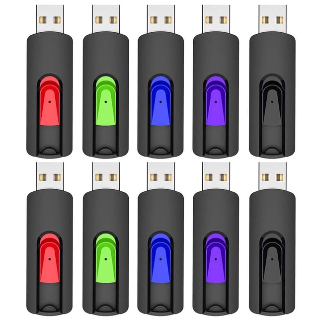 KOOTION 1GB USB 2.0 Flash Drive Multipack - Retractable Thumb Drives ...