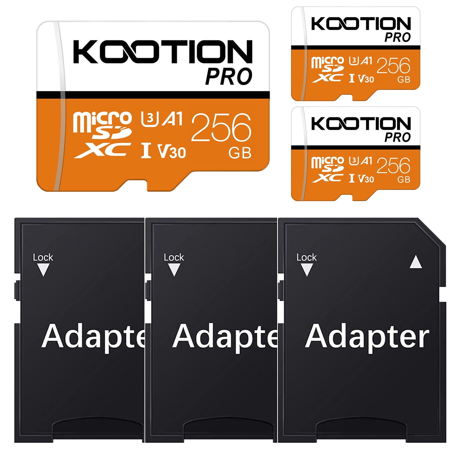 Kootion 256GB Micro SD Card Set, High-Speed Storage, U3 Full HD 4K ...