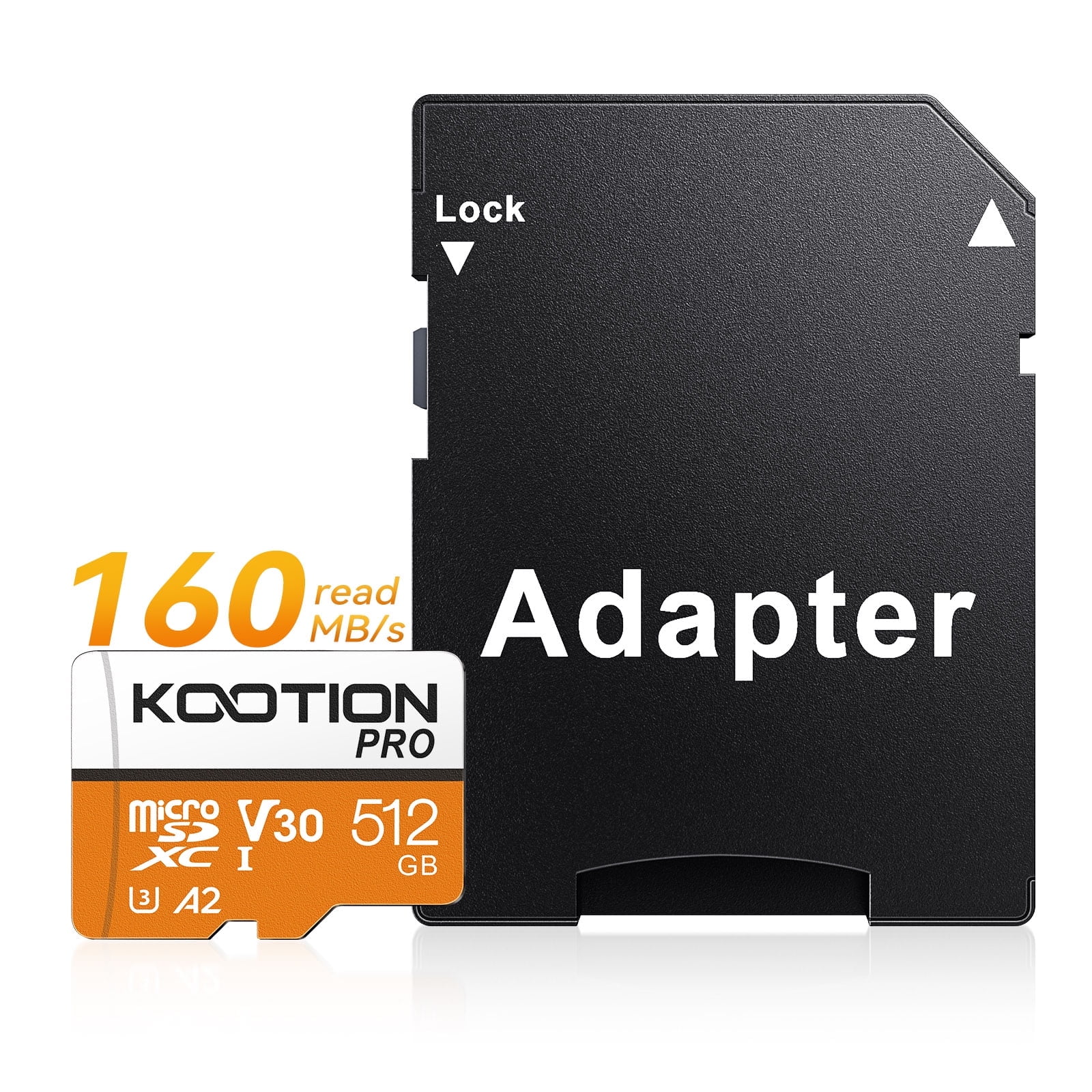 KOOTION 512GB microSDXC Memory Card Up to 160MB/s, U3, V30, A2 ...