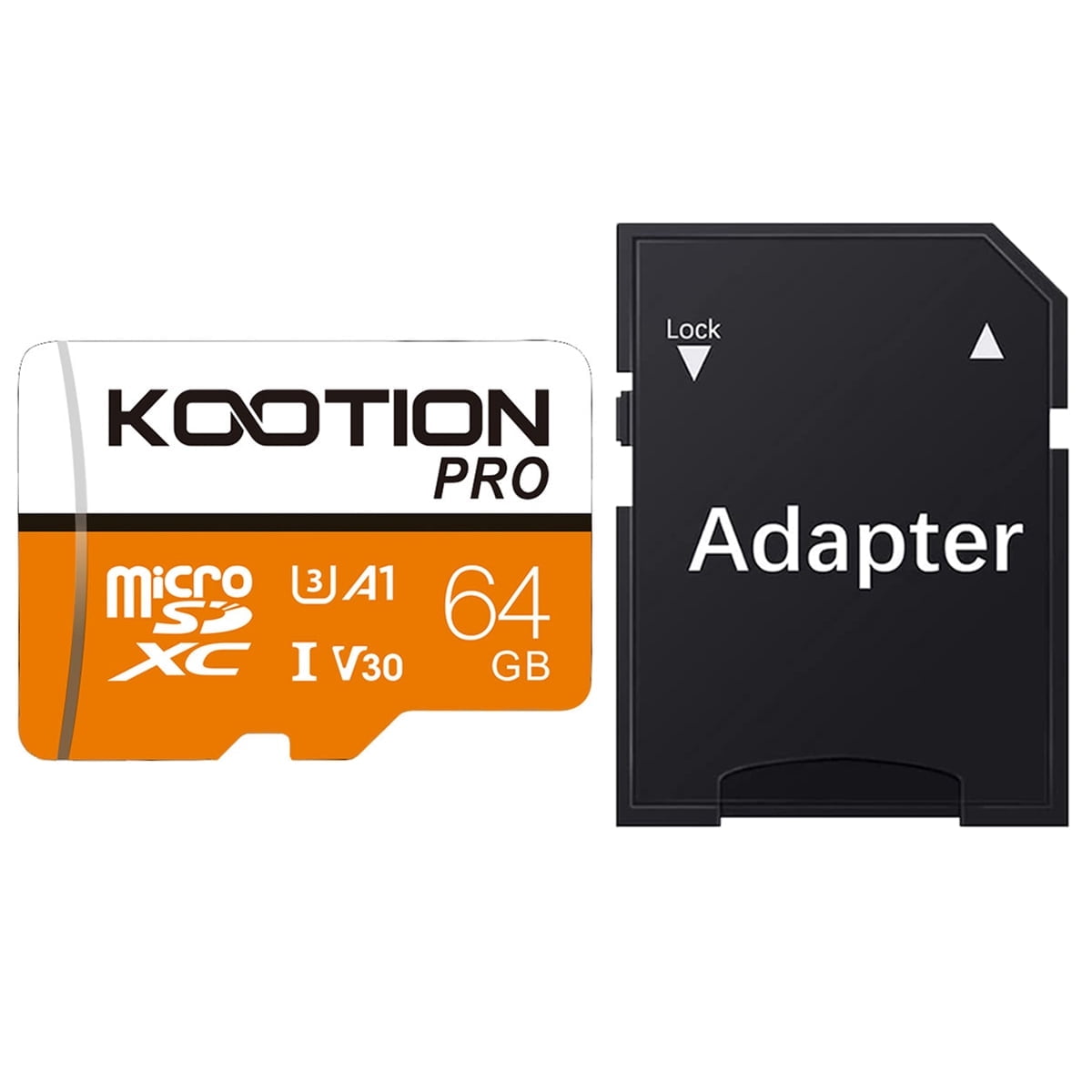 KOOTION 64GB Micro SD Card TF Card High Speed MicroSD Card-with Adapter ...