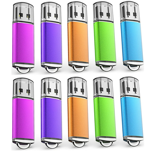 KOOTION 10-Pack 64GB USB 2.0 Flash Drives, Compact Thumb Drives for ...