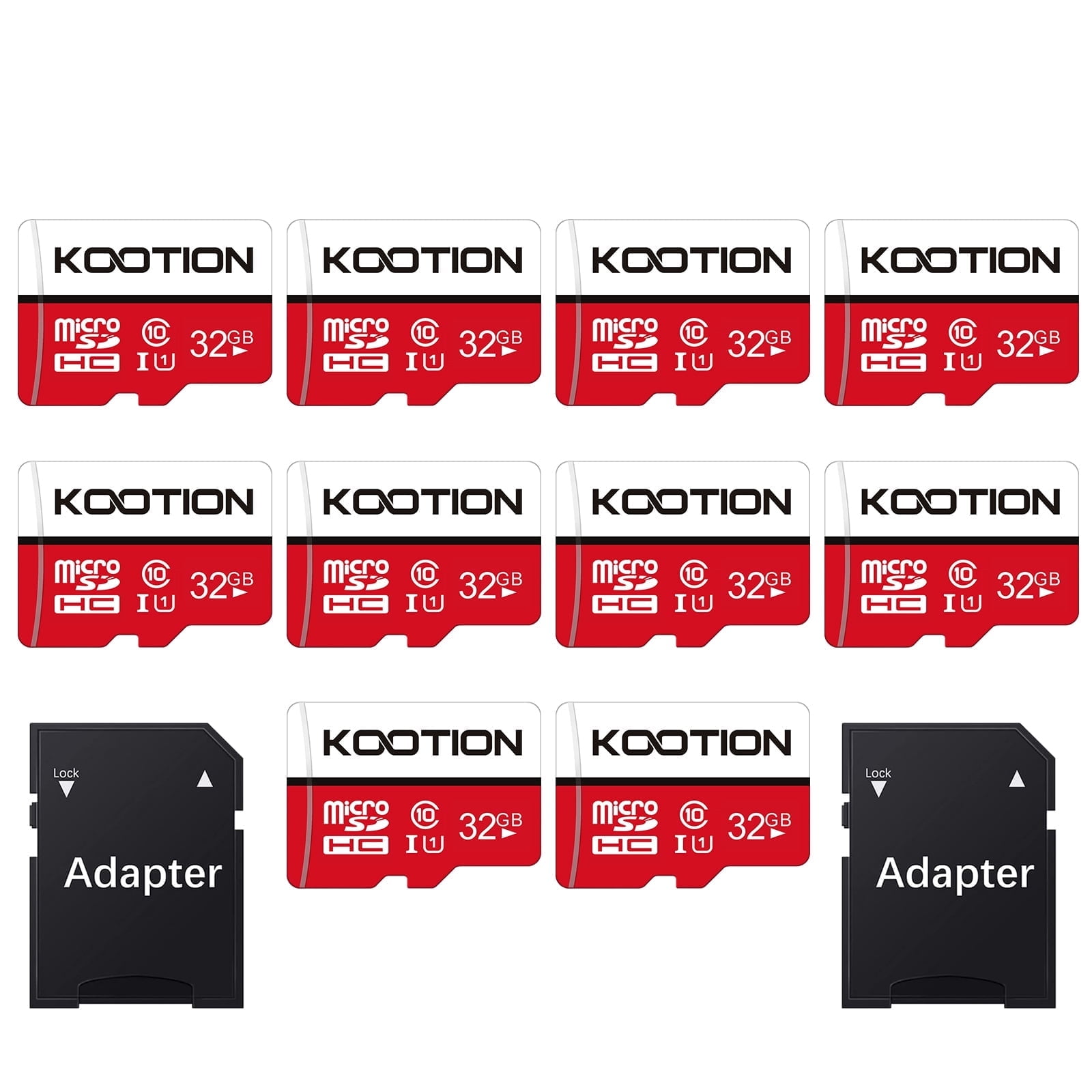 KOOTION 32GB Micro SD Card 10 Pack for Drones, Game Consoles, Phones ...